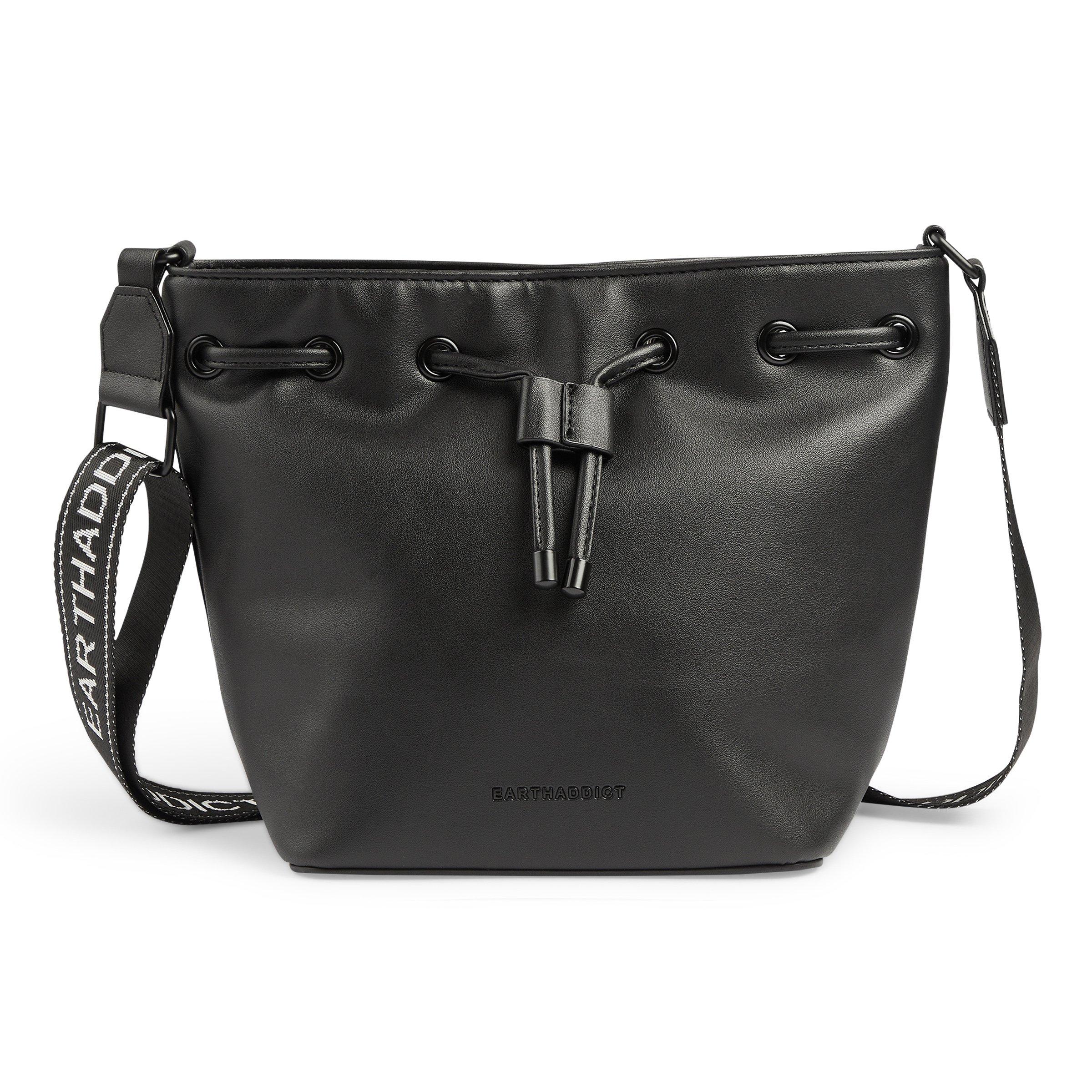 Black Bucket Bag with Drawstrings (3192985) | Earthaddict
