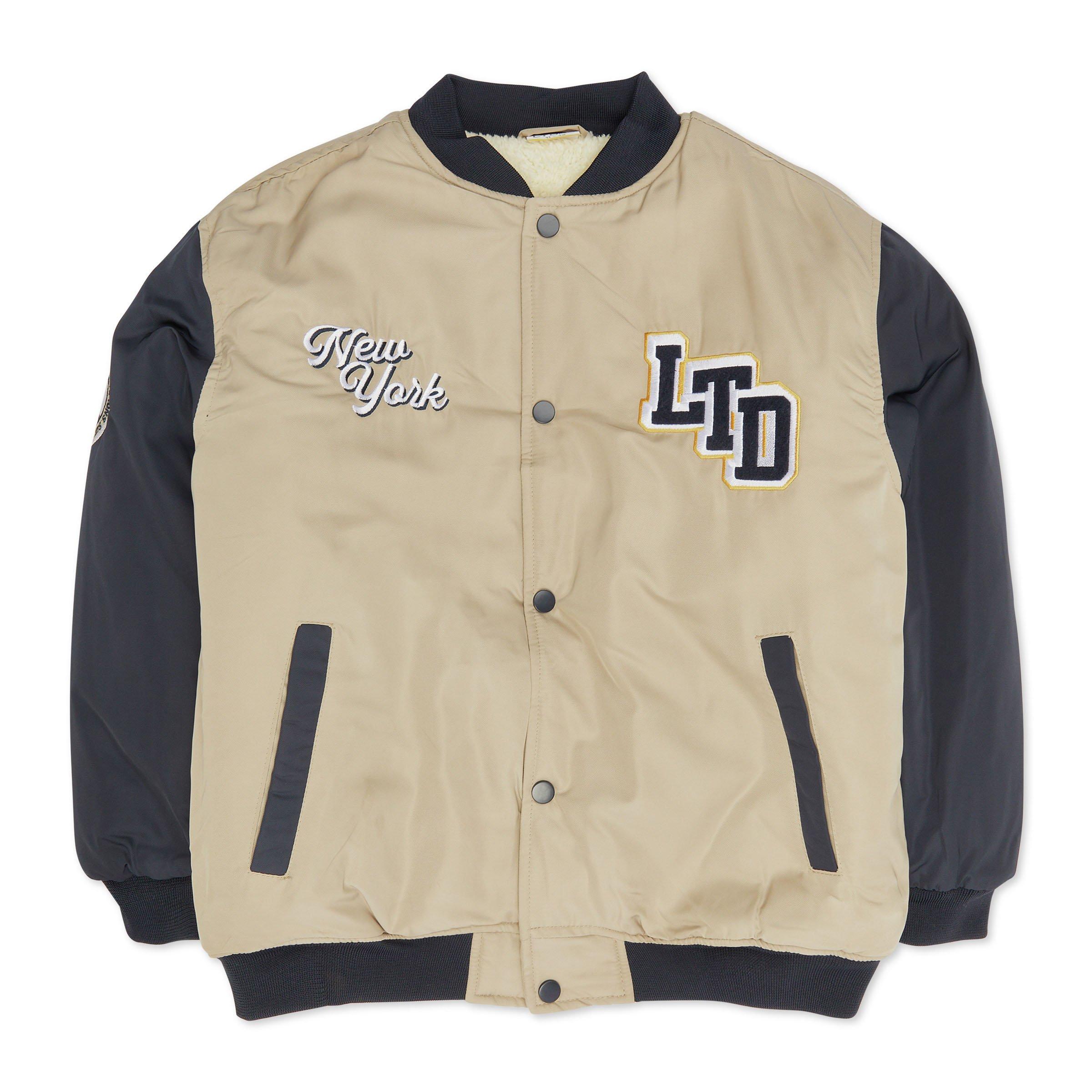 Boys Beige Baseball Bomber Jacket (3193324) | LTD Kids