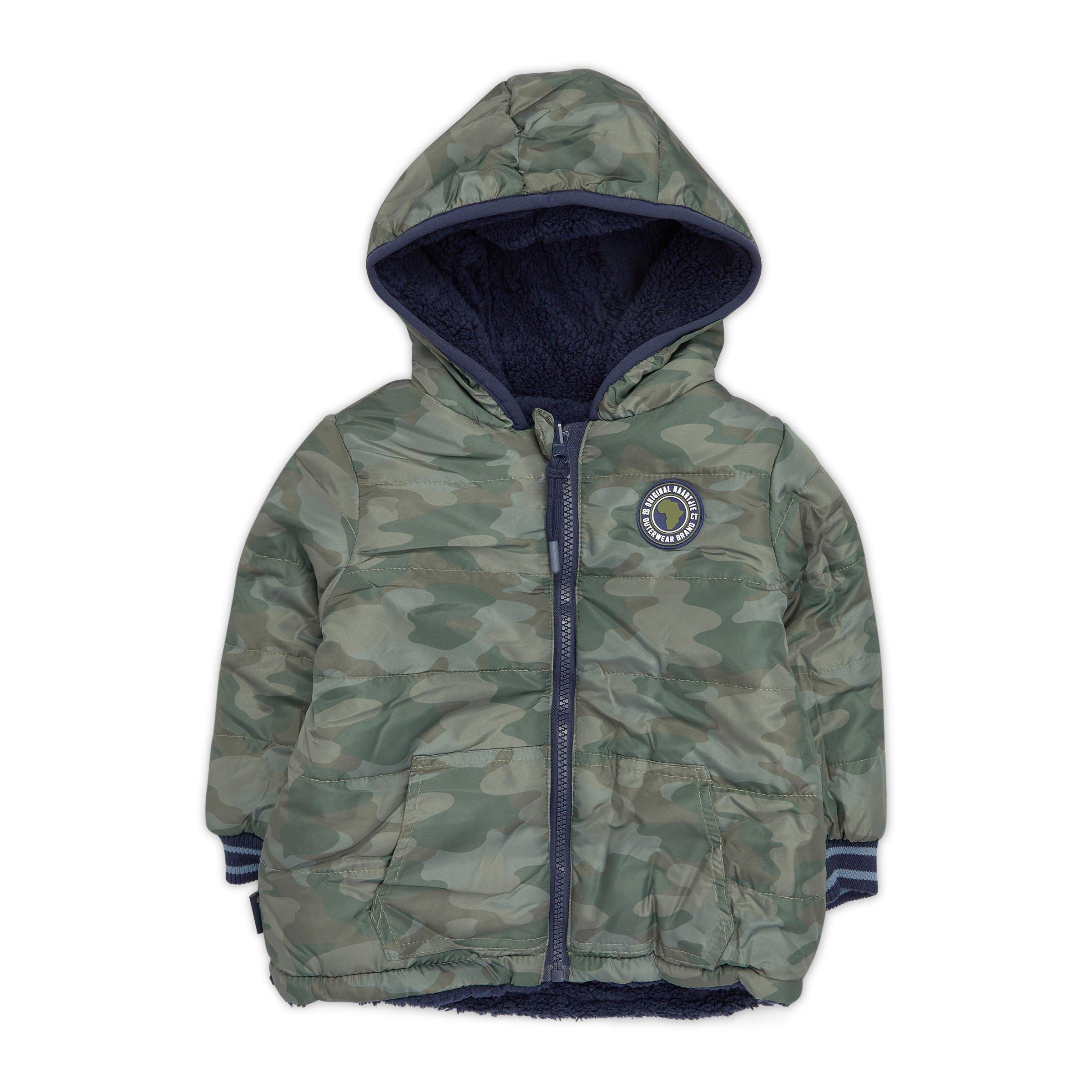 Baby Boys Green Reversible Puffer Jacket (3193499) | Naartjie