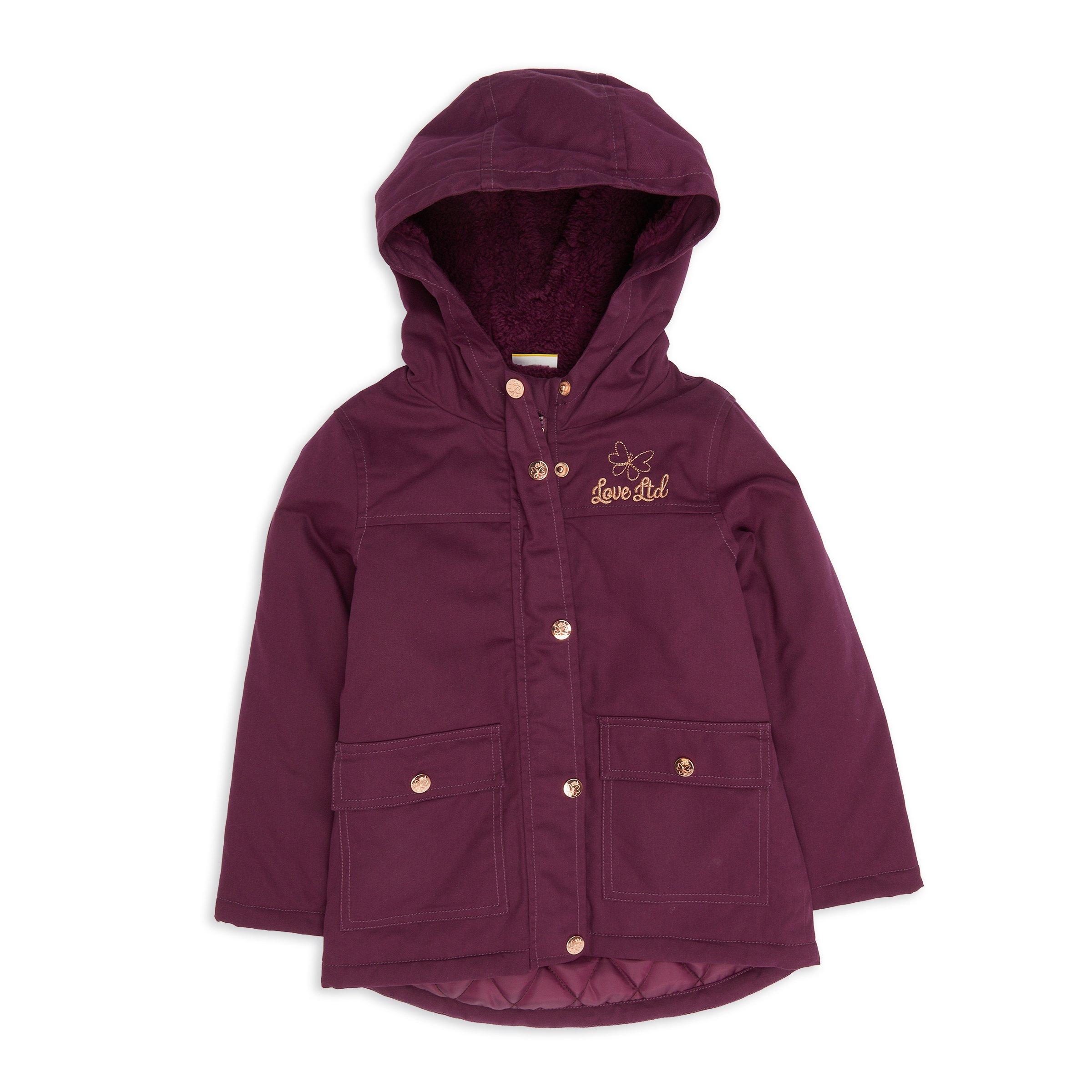 Kid Girls Burgundy Parka Jacket (3193904) | LTD Kids