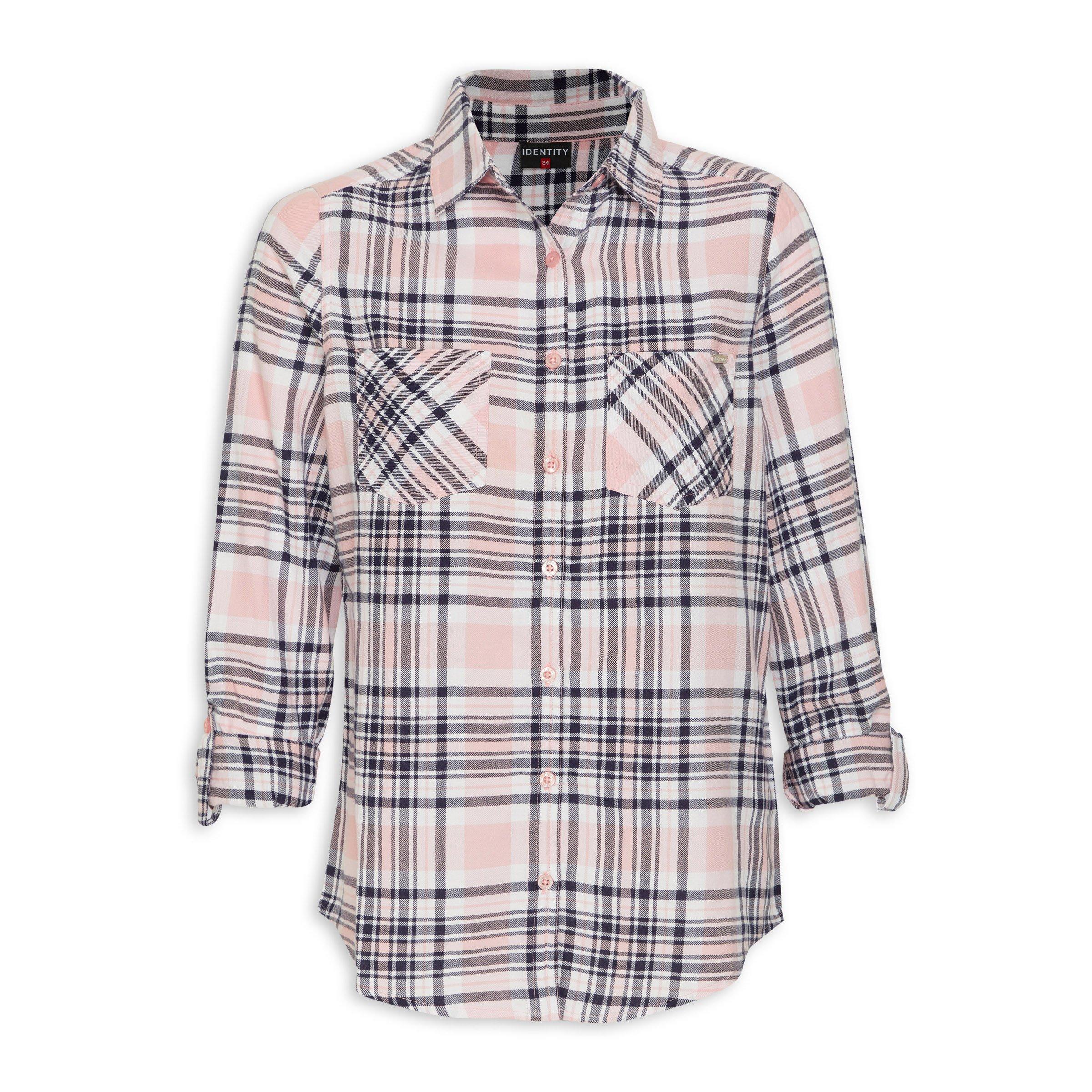 Pink Check Relaxed Shirt (3194029) | Identity