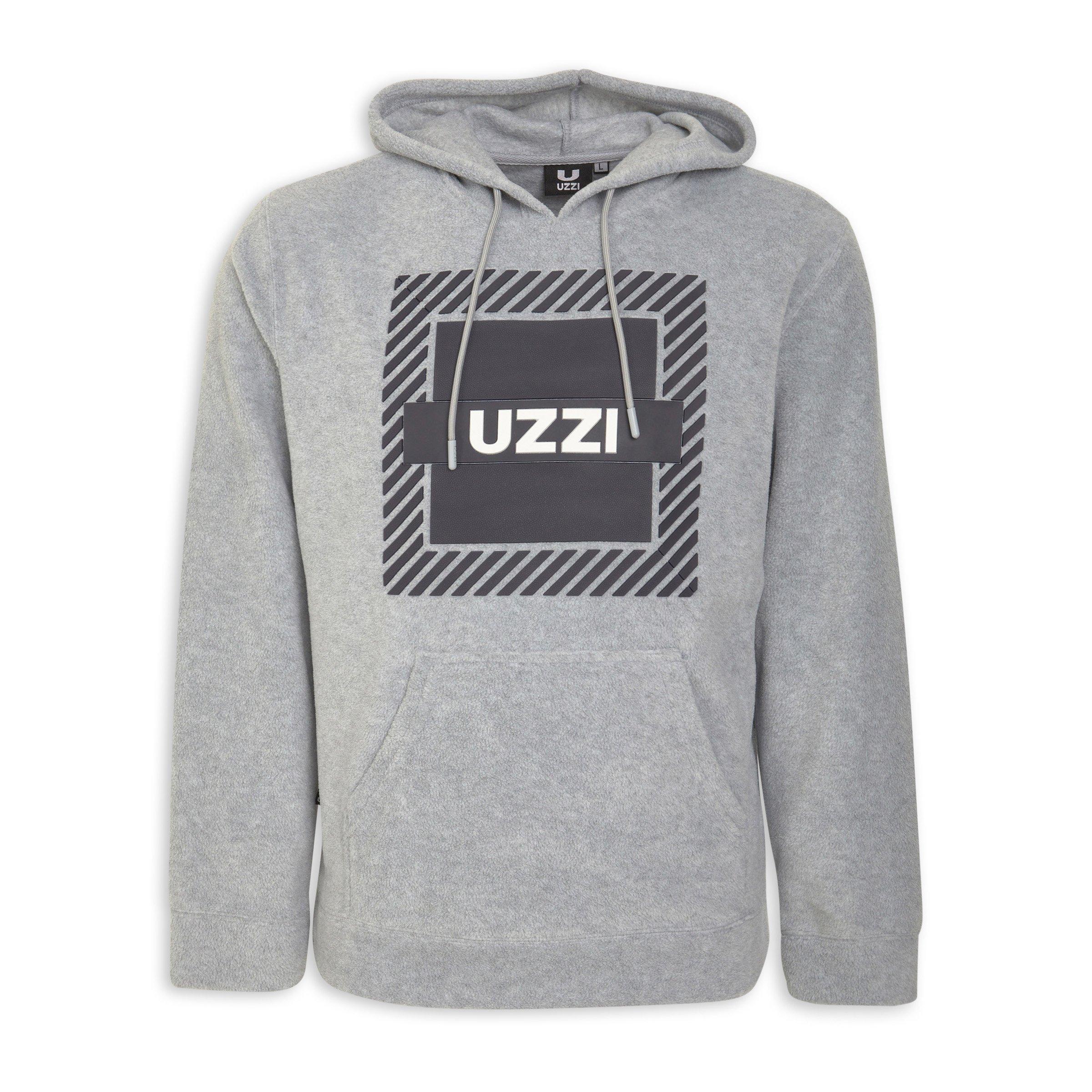 Grey Branded Hoodie (3194045) | UZZI