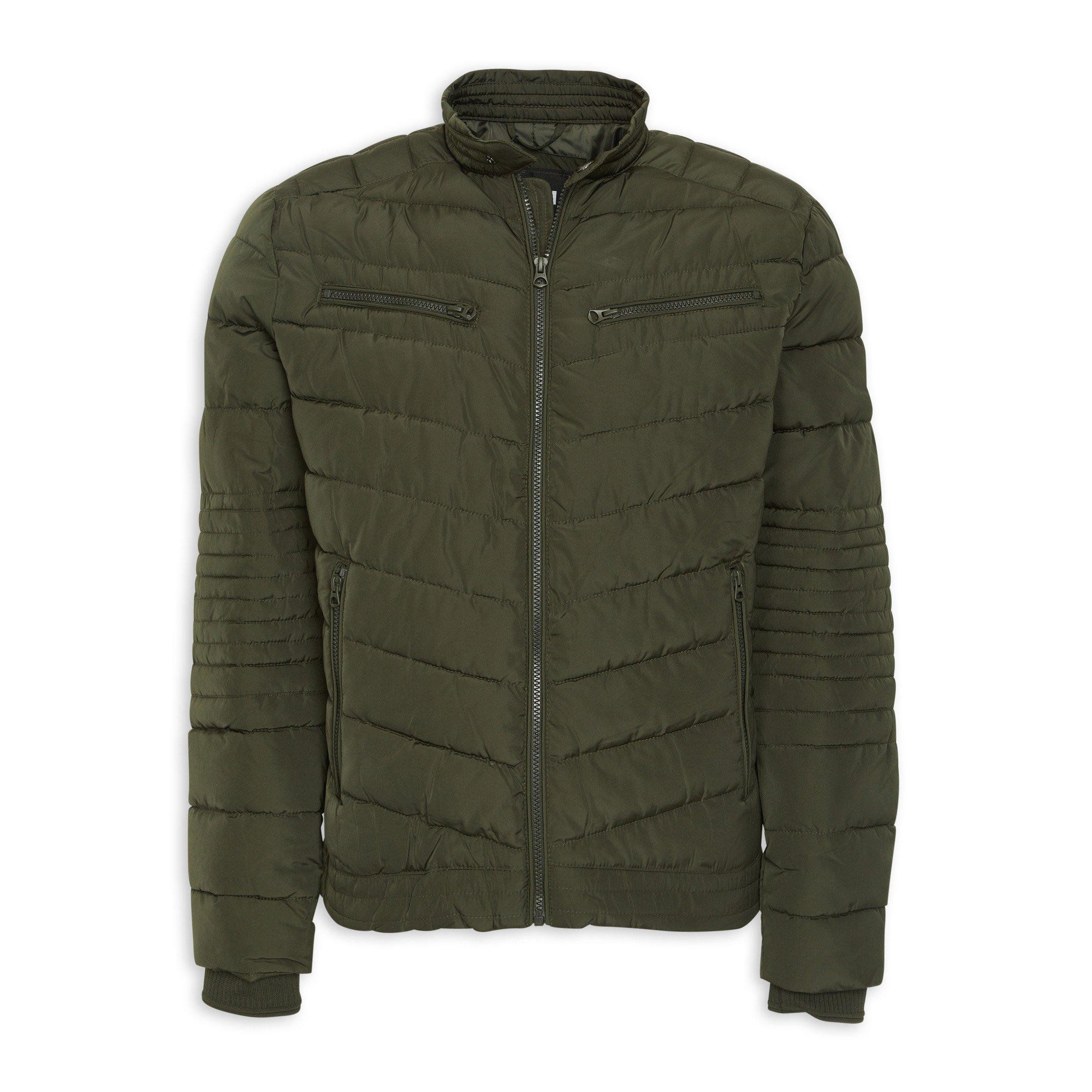 Green Quilted Puffer Jacket (3194059) | UZZI