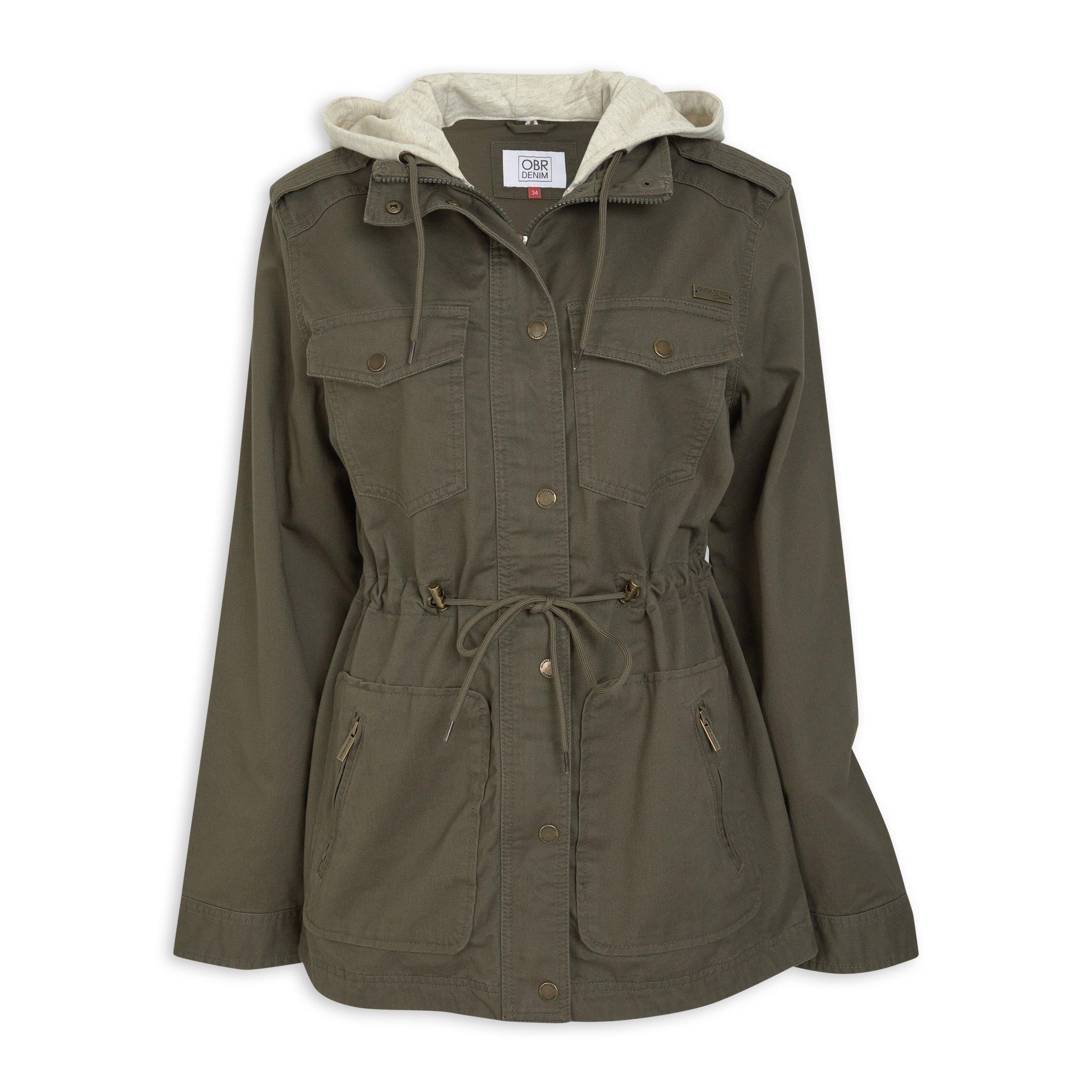Khaki Green Utility Jacket (3194071) | OUTBACK RED