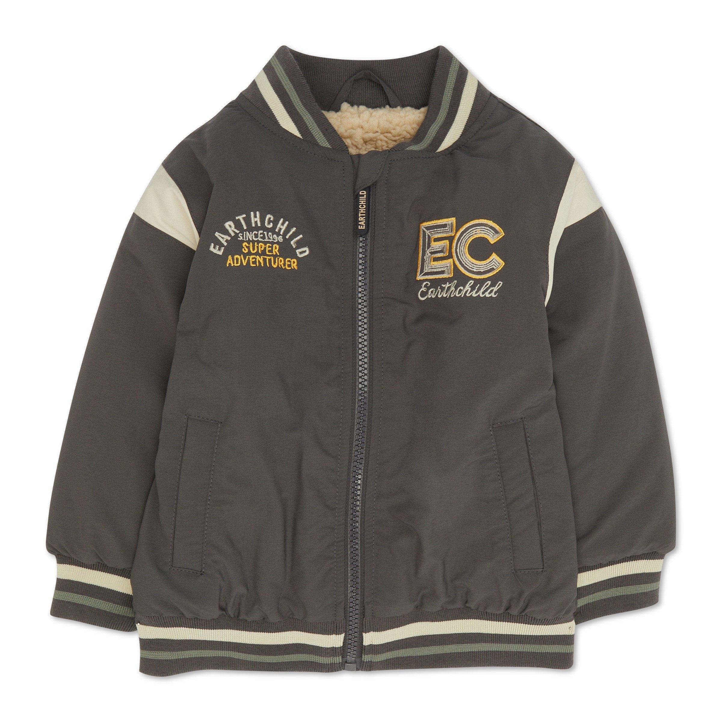 Baby Boys Grey Bomber Jacket (3194079) | Earthchild