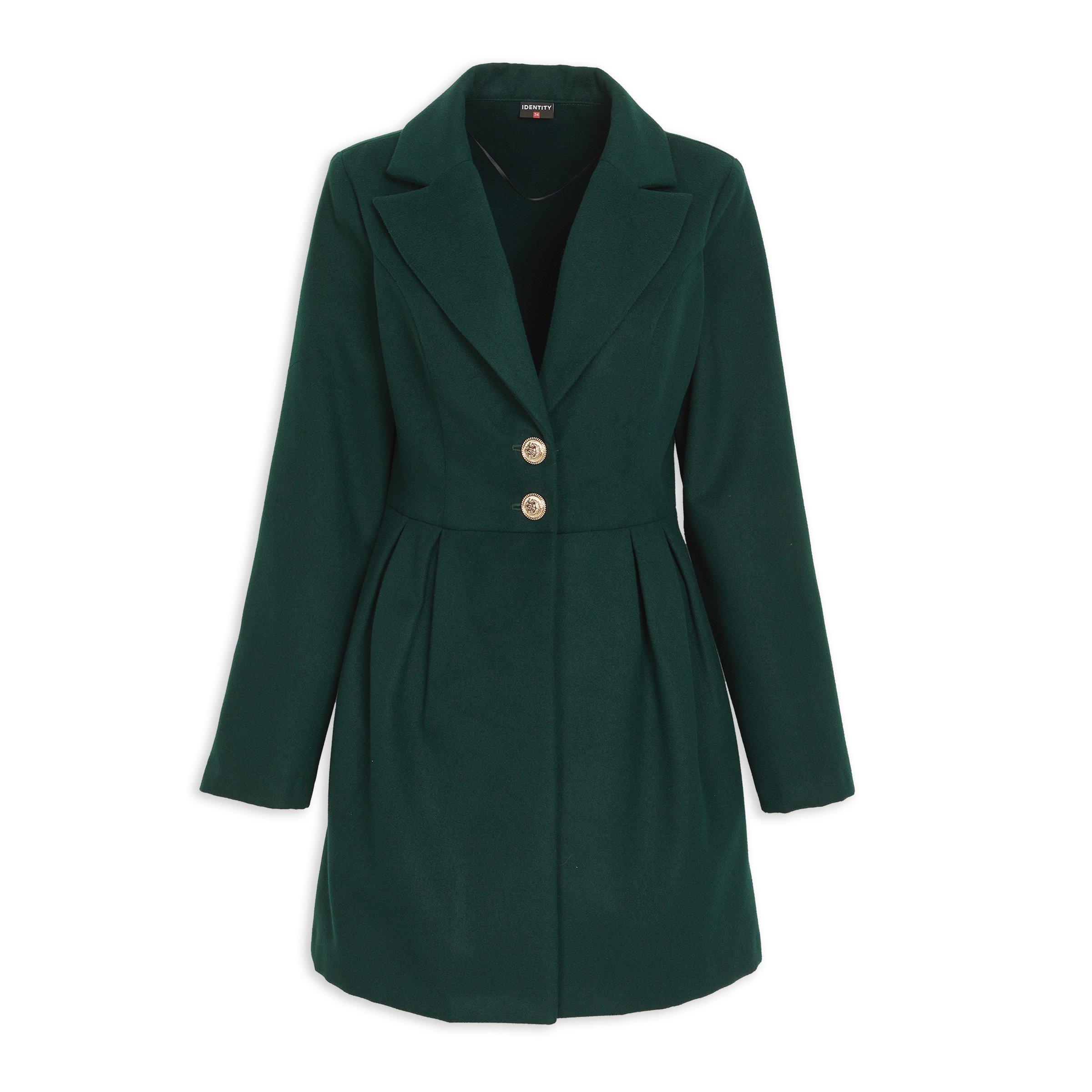 Dark Teal Dress Coat (3194110) | Identity