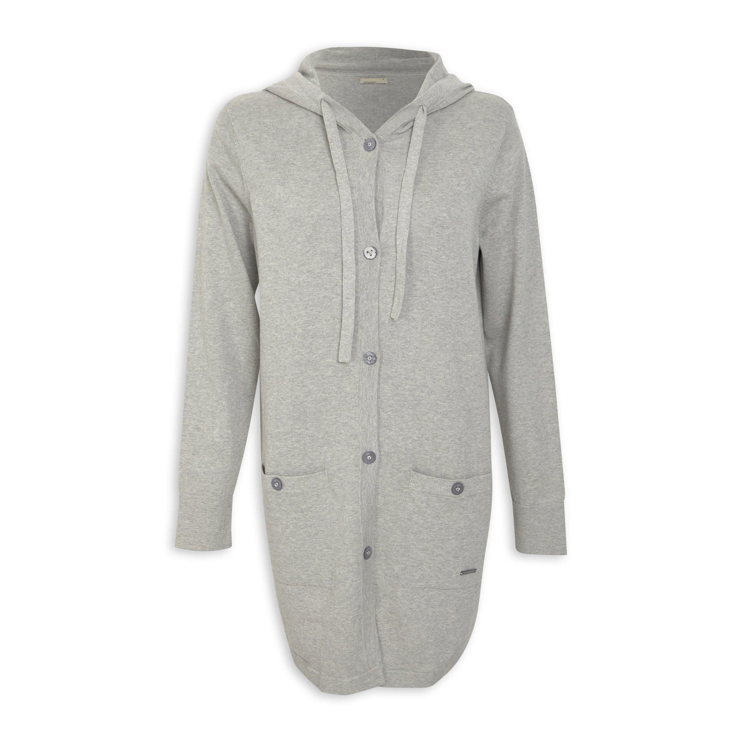 Grey Hooded Cardigan (3194286) | Earthaddict