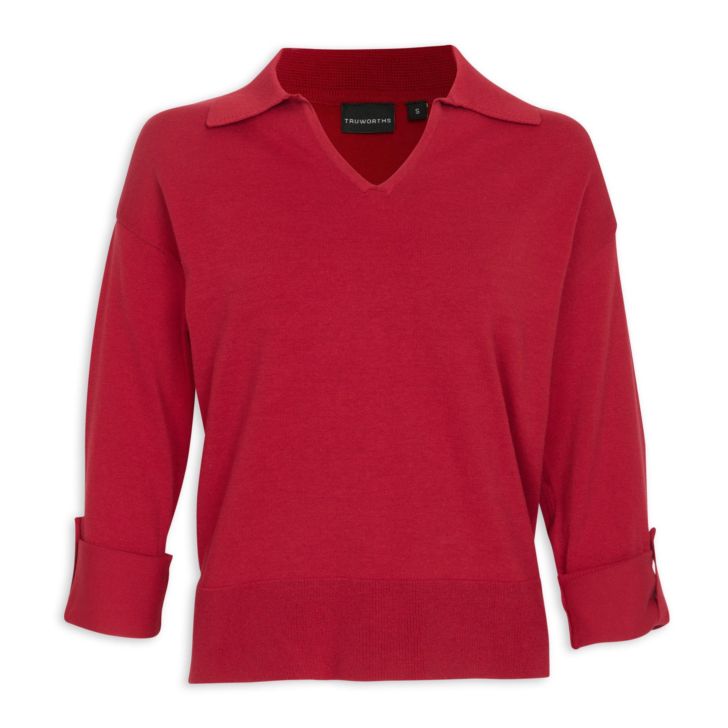 Red Knit Top (3194287) | Truworths