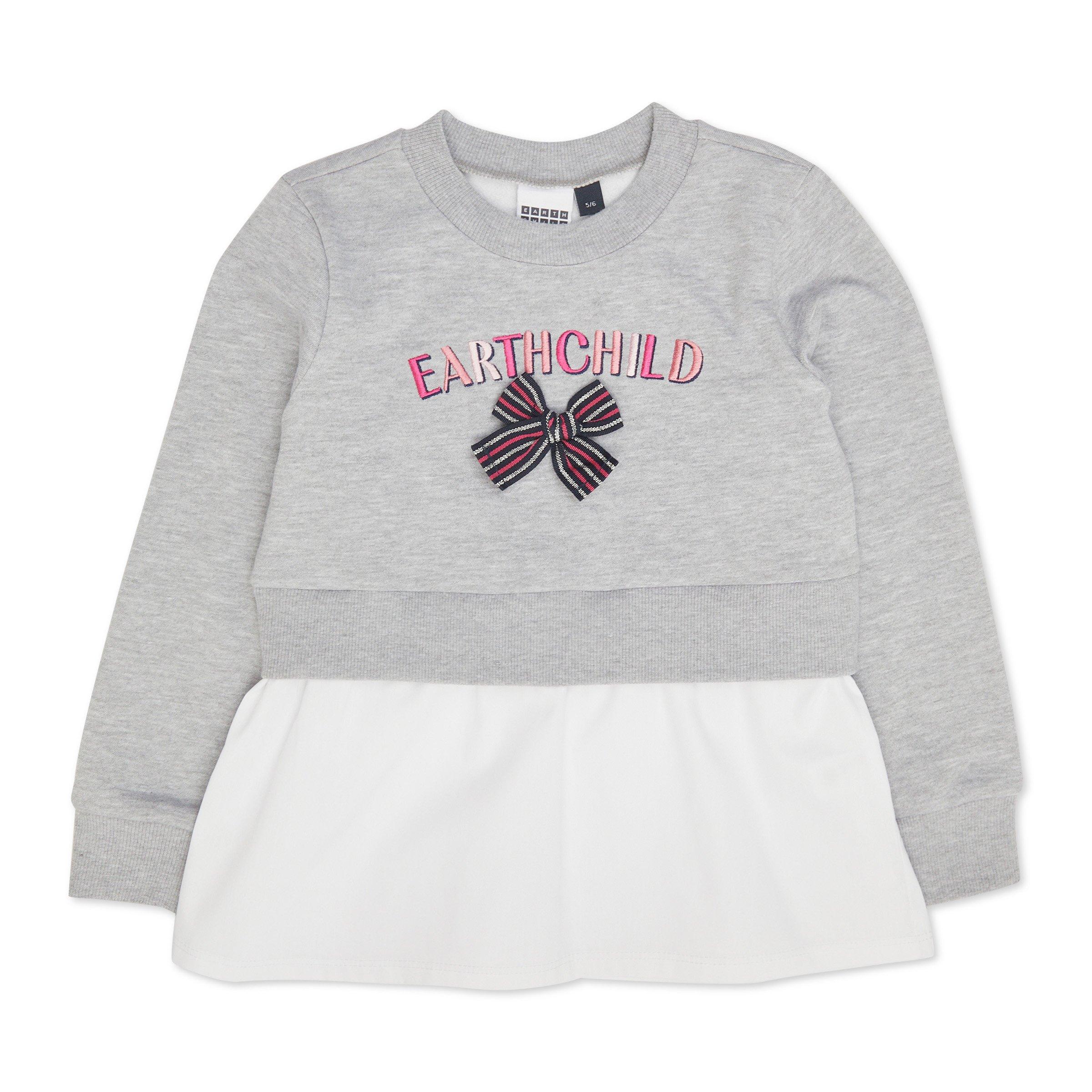 Kid Girls Grey Peplum Top (3194310) | Earthchild