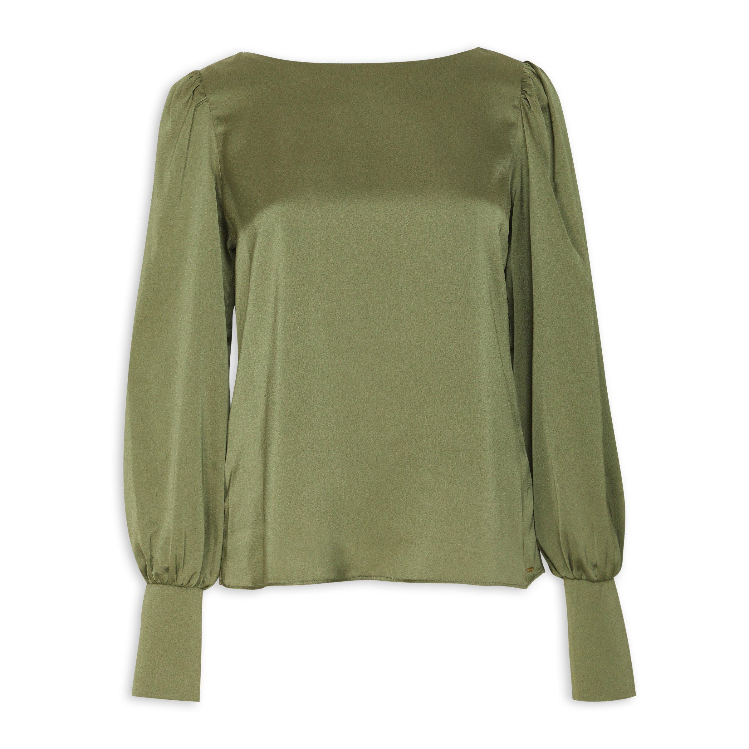 Khaki Green Shell Top (3194613) | Finnigans