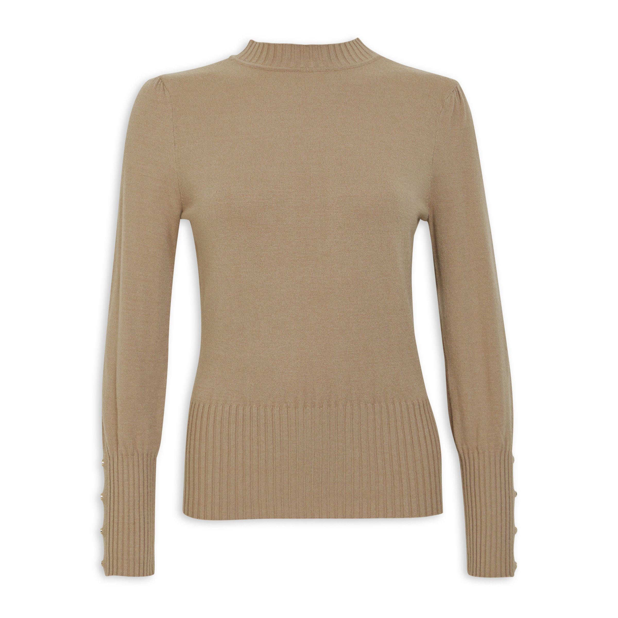 Mocha Brown Knit Top (3194636) | Truworths