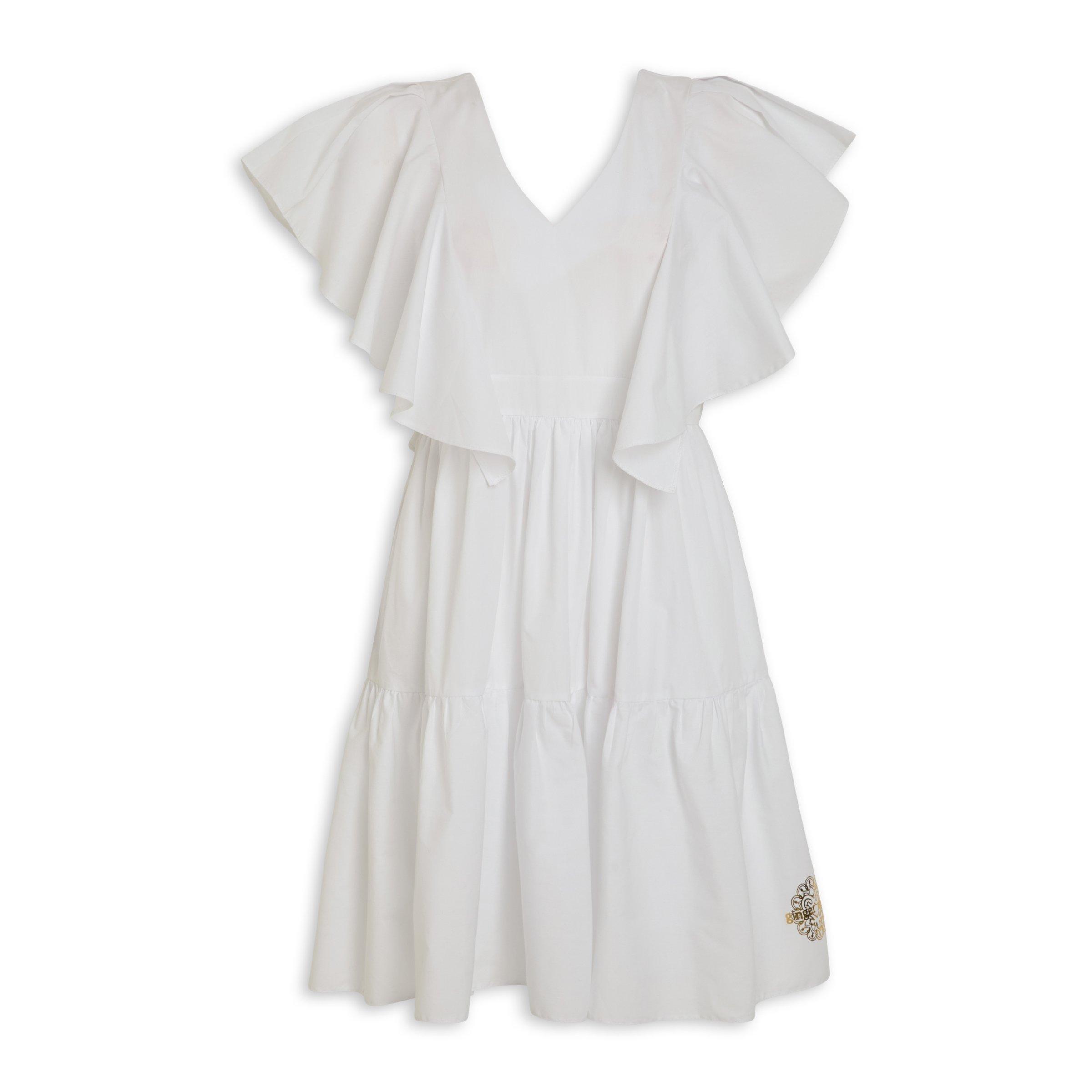 White Fit and Flare Dress (3194774) | Ginger Mary