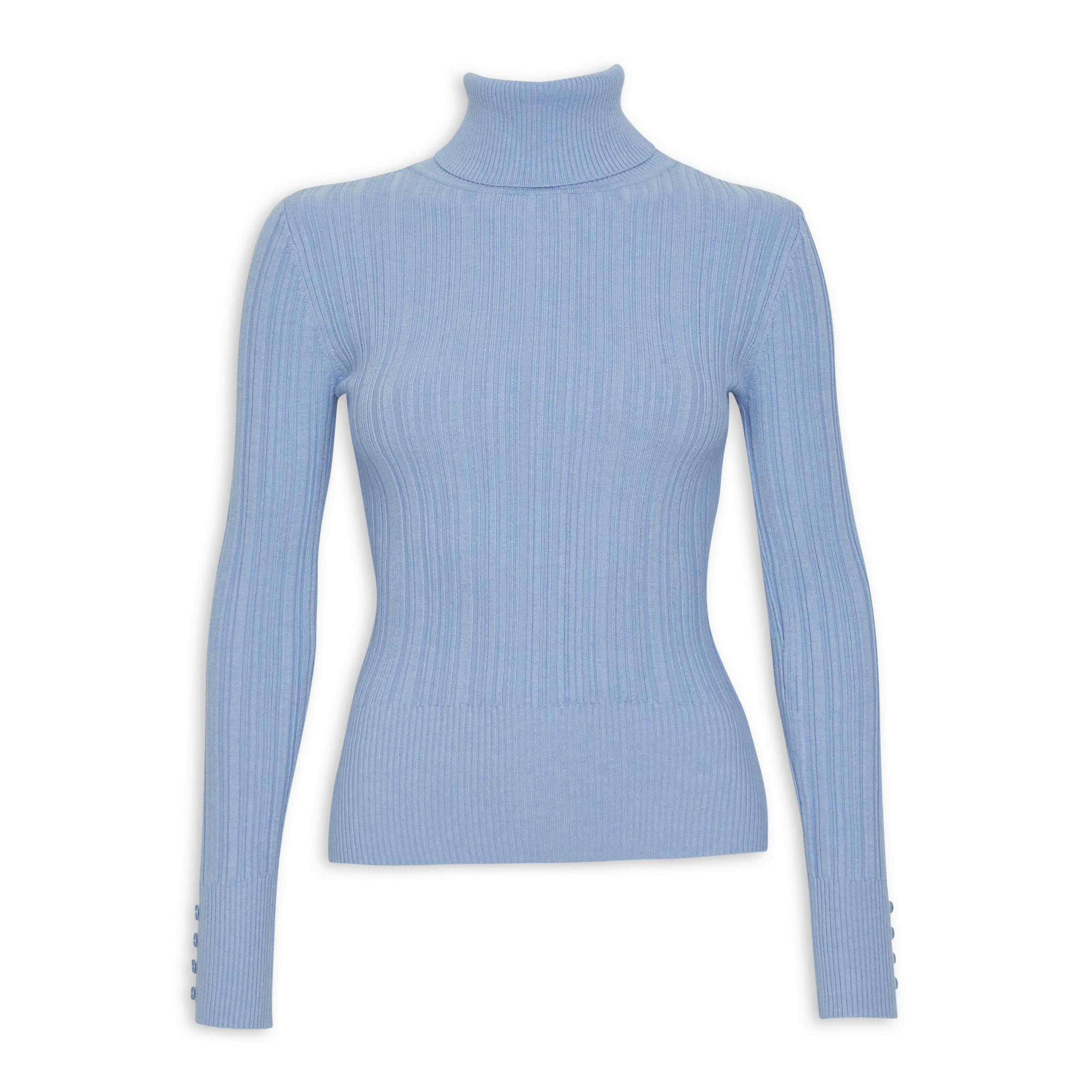 Blue Knit Top with Button Detail (3194898) | OUTBACK RED