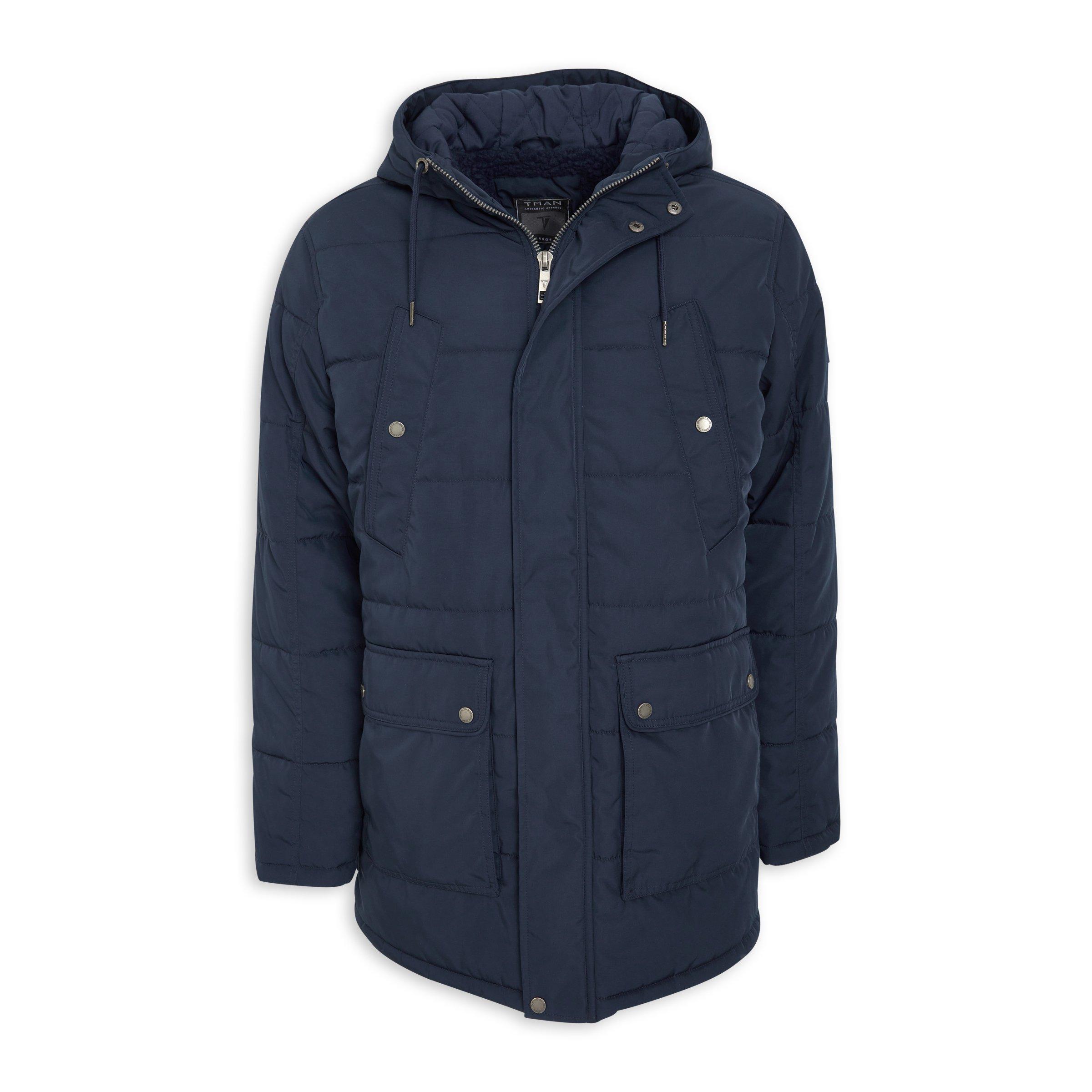 Navy Padded Parka Jacket (3194925) | Truworths Man