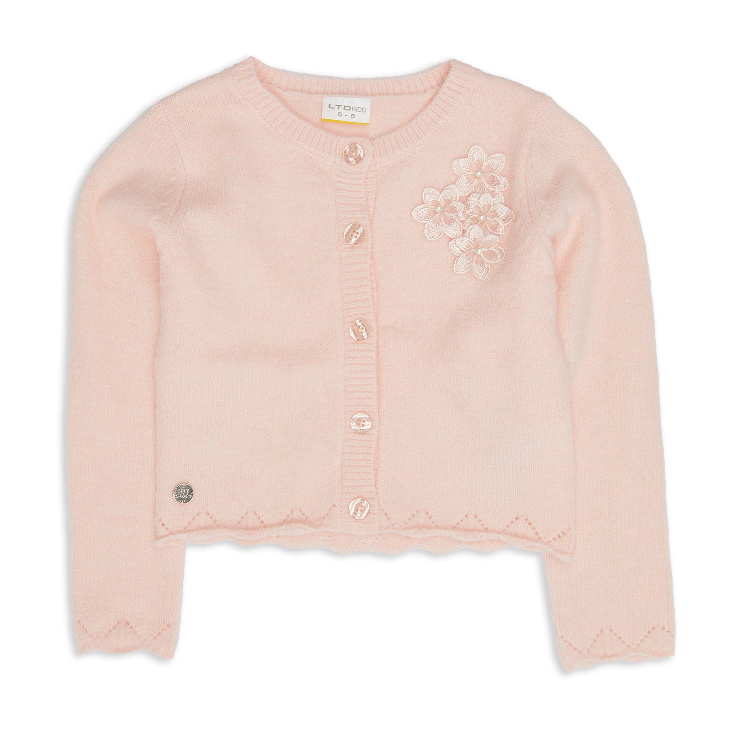 Kid Girls Pink Knit Cardigan (3194974) | LTD Kids