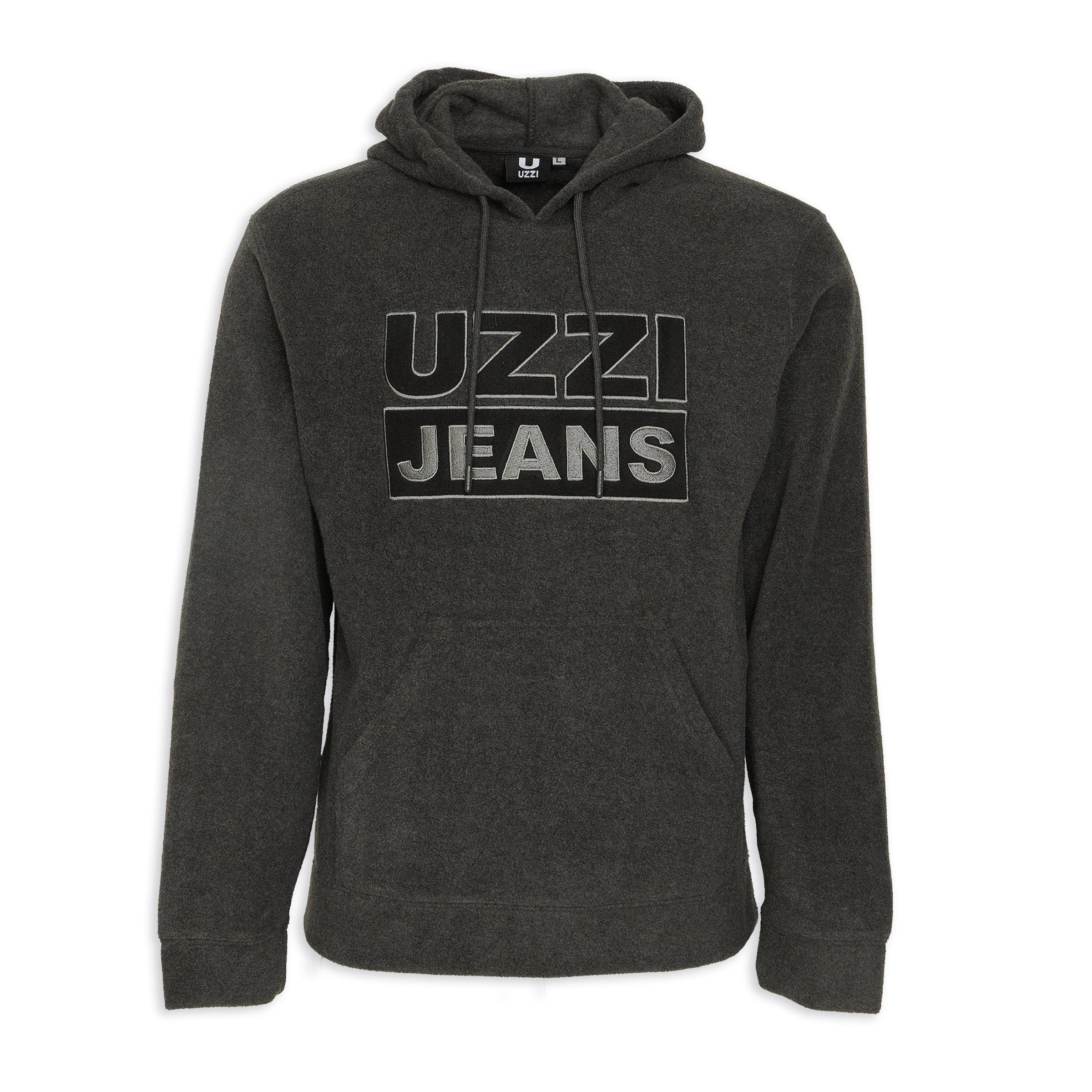 Grey Branded Hoodie (3195227) | UZZI