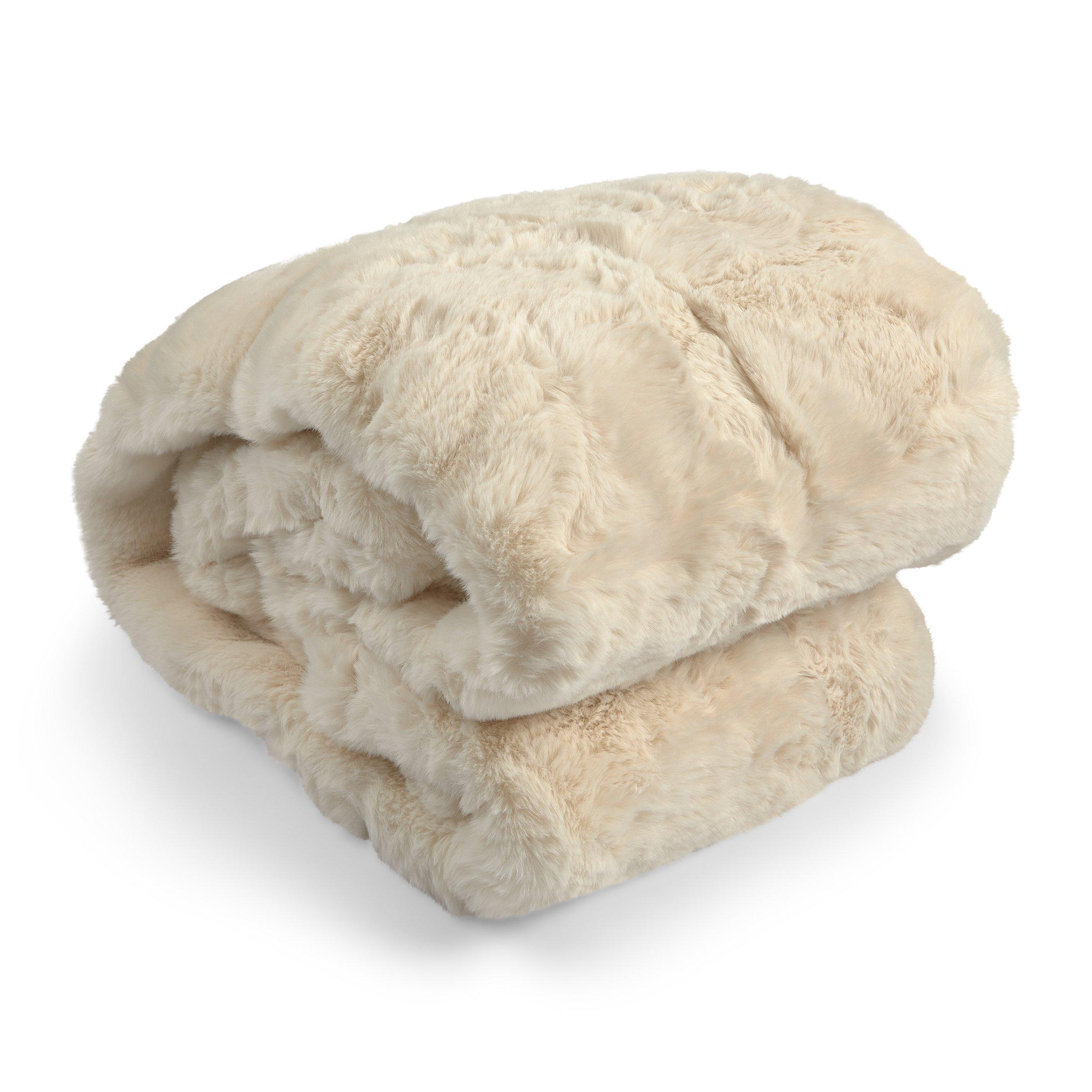 Faux Fur Milk Throw 140x180cm (3195366) | Loads of Living