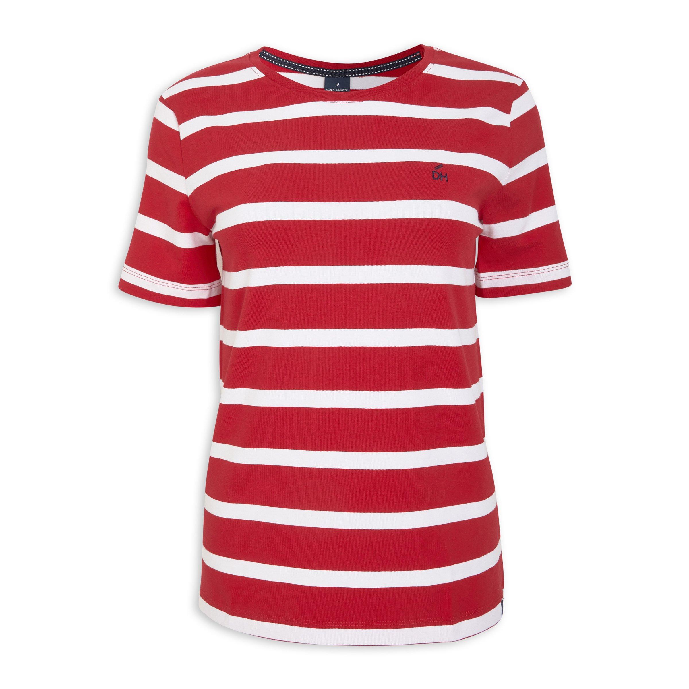 Red and White Striped T-shirt (3195460) | Daniel Hechter