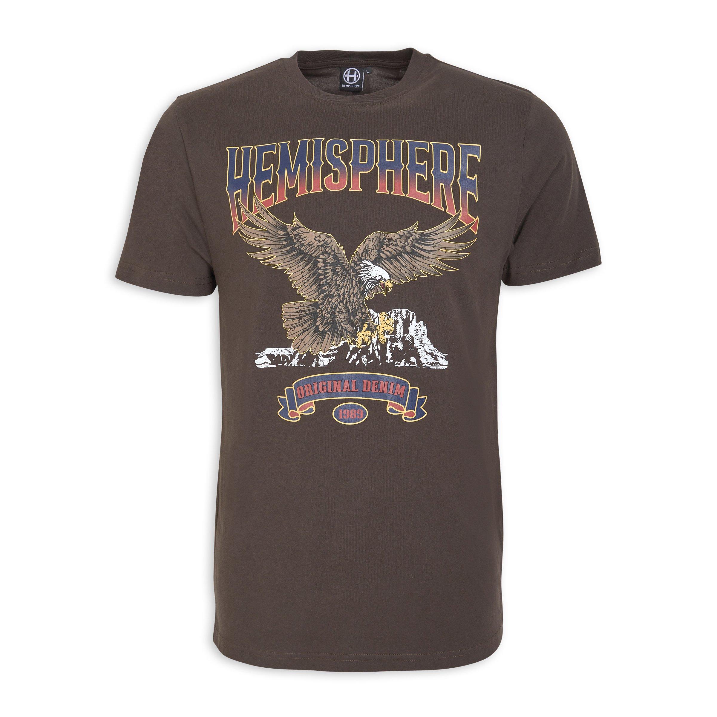 Brown Graphic T-shirt (3195588) | Hemisphere