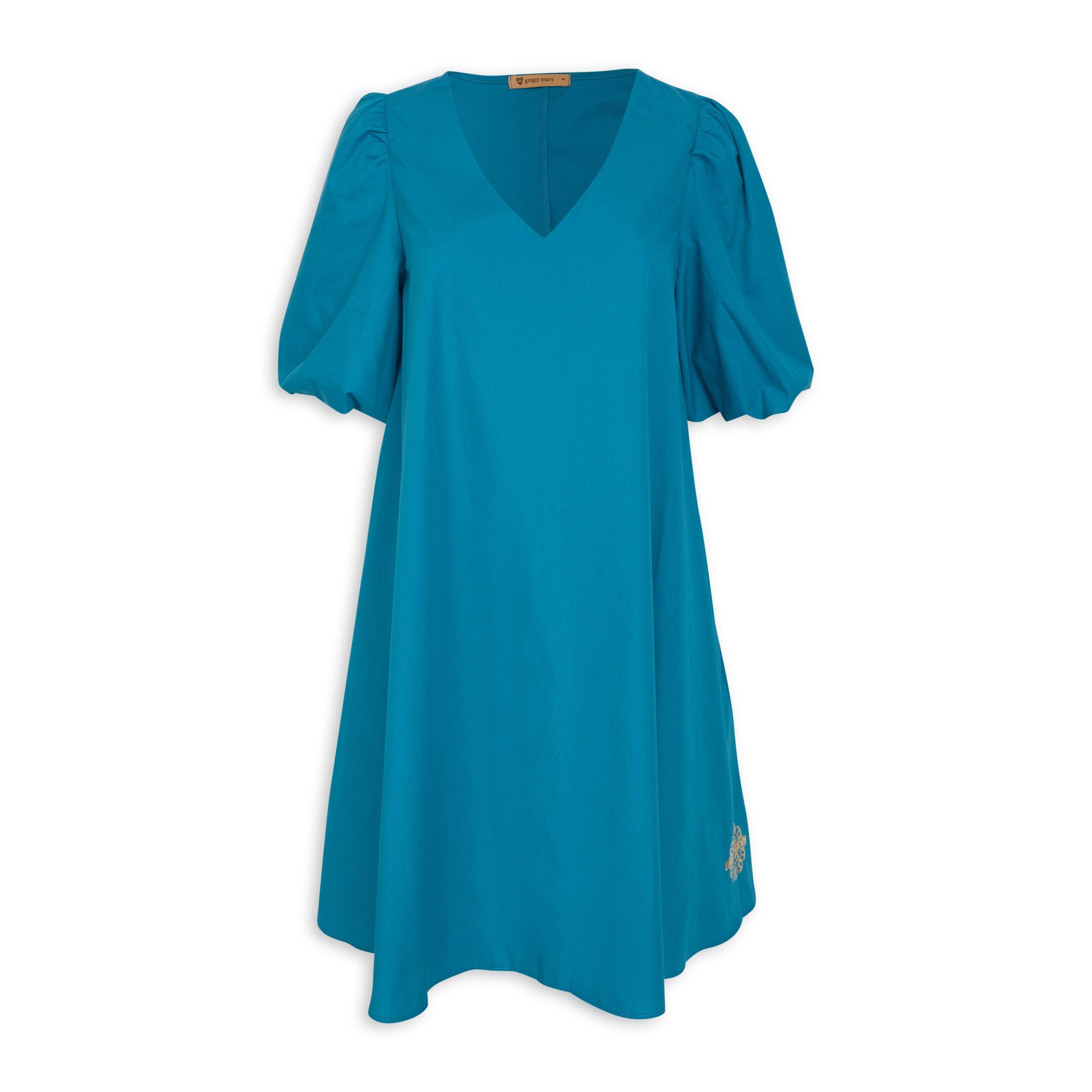 Blue Trapeze Dress (3195628) | Ginger Mary