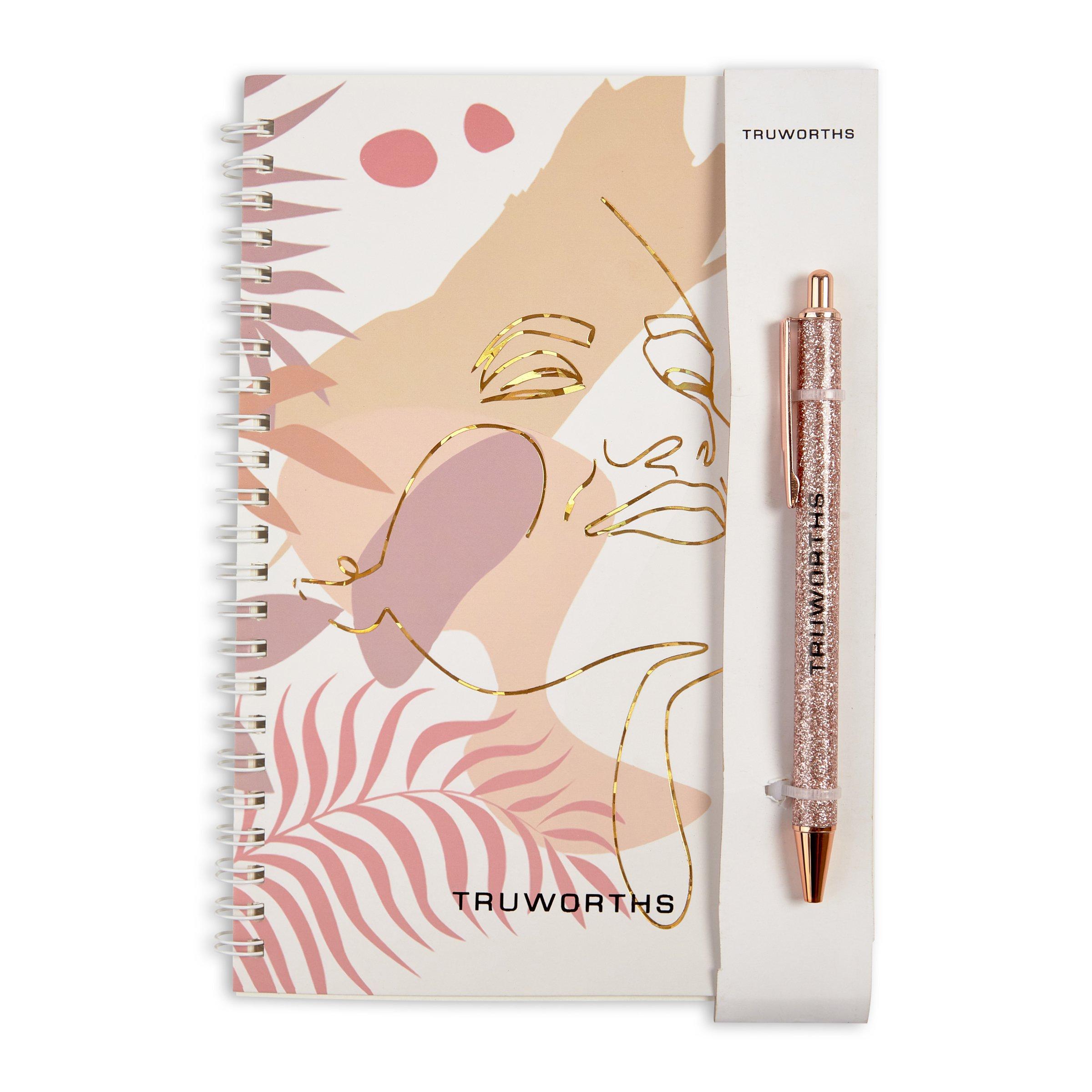 White Notebook and Pen Set (3195730) | Truworths