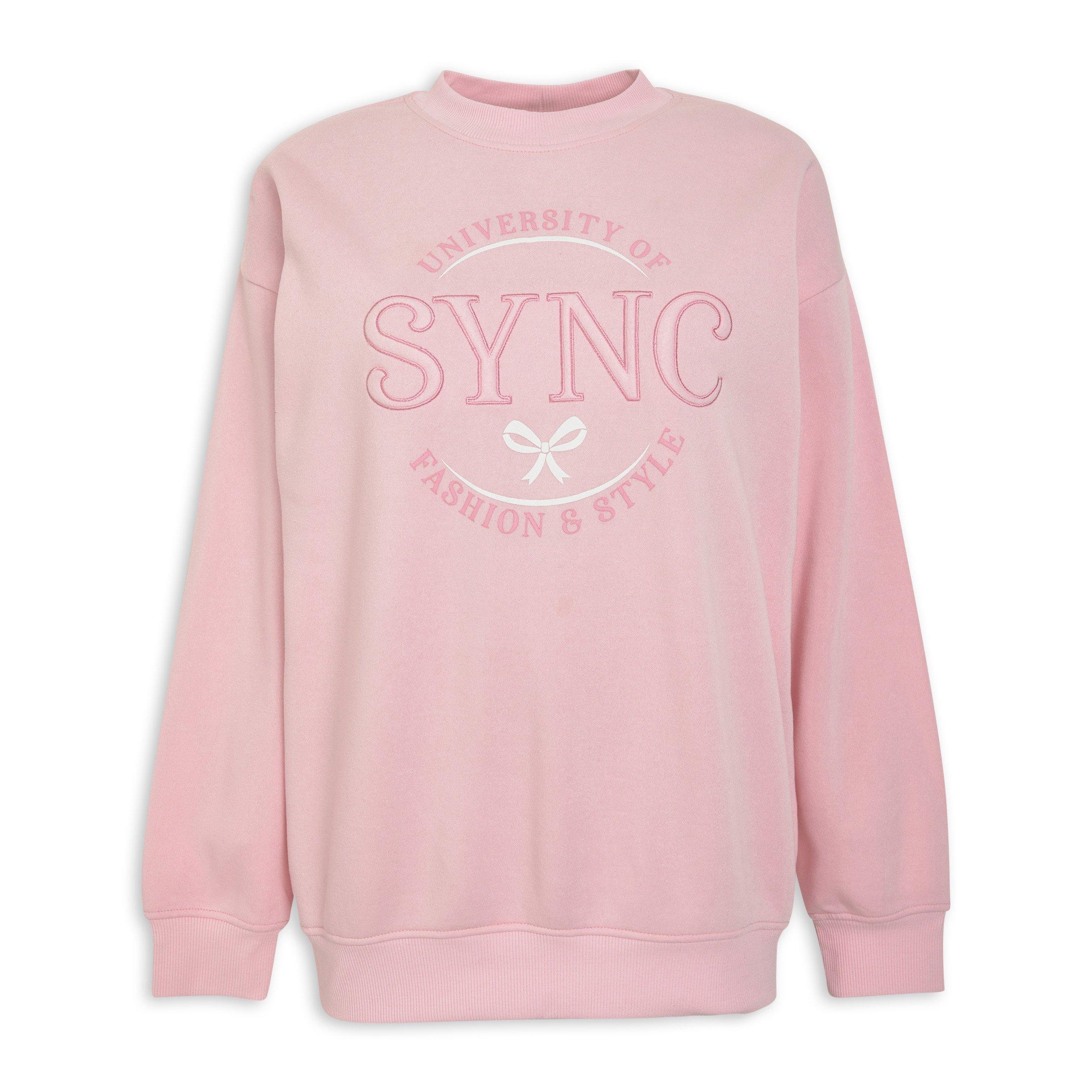 Pink Oversized Sweat Shirt (3195844) | Identity X Sync