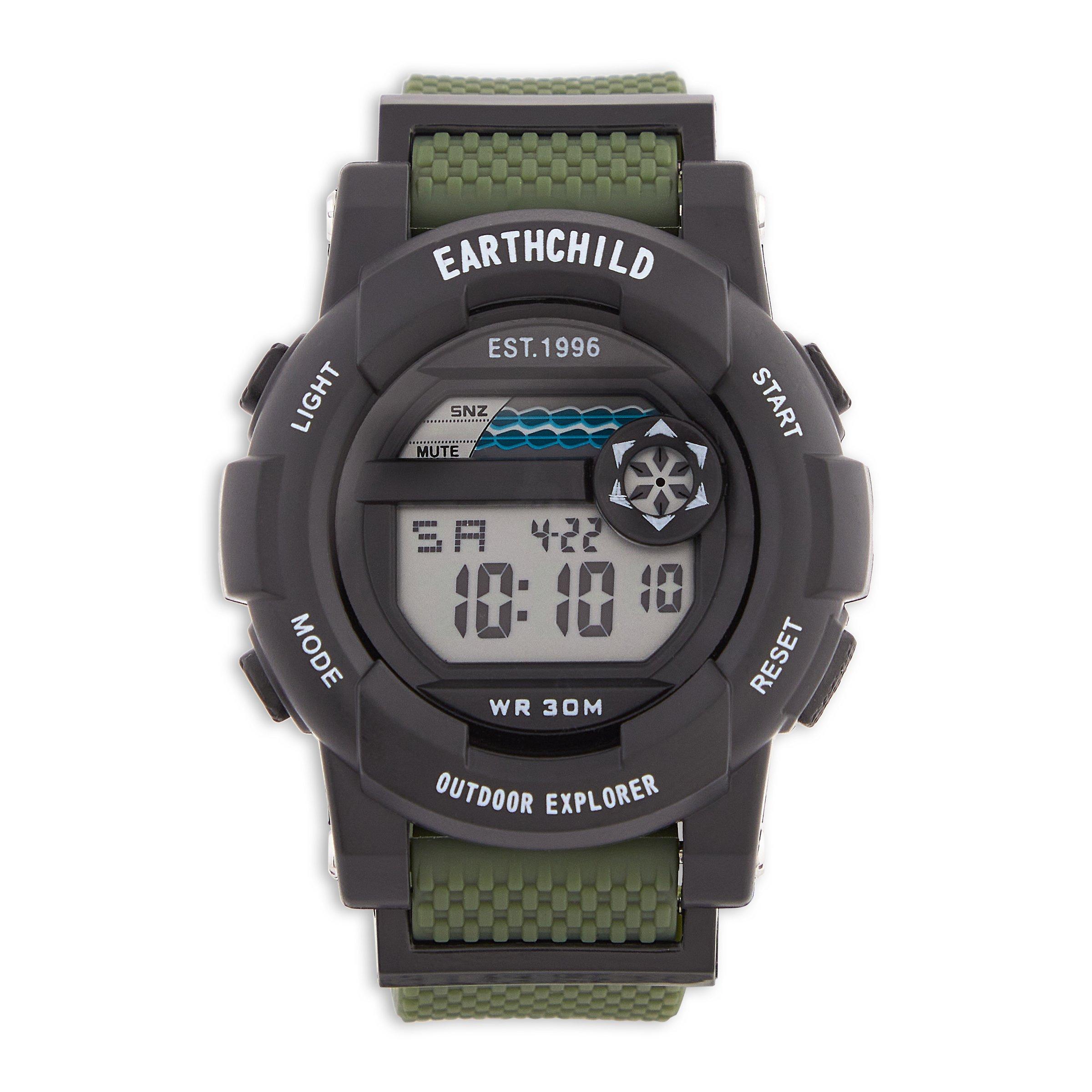 Fatigue and Black Digital Watch (3196073) | Earthchild