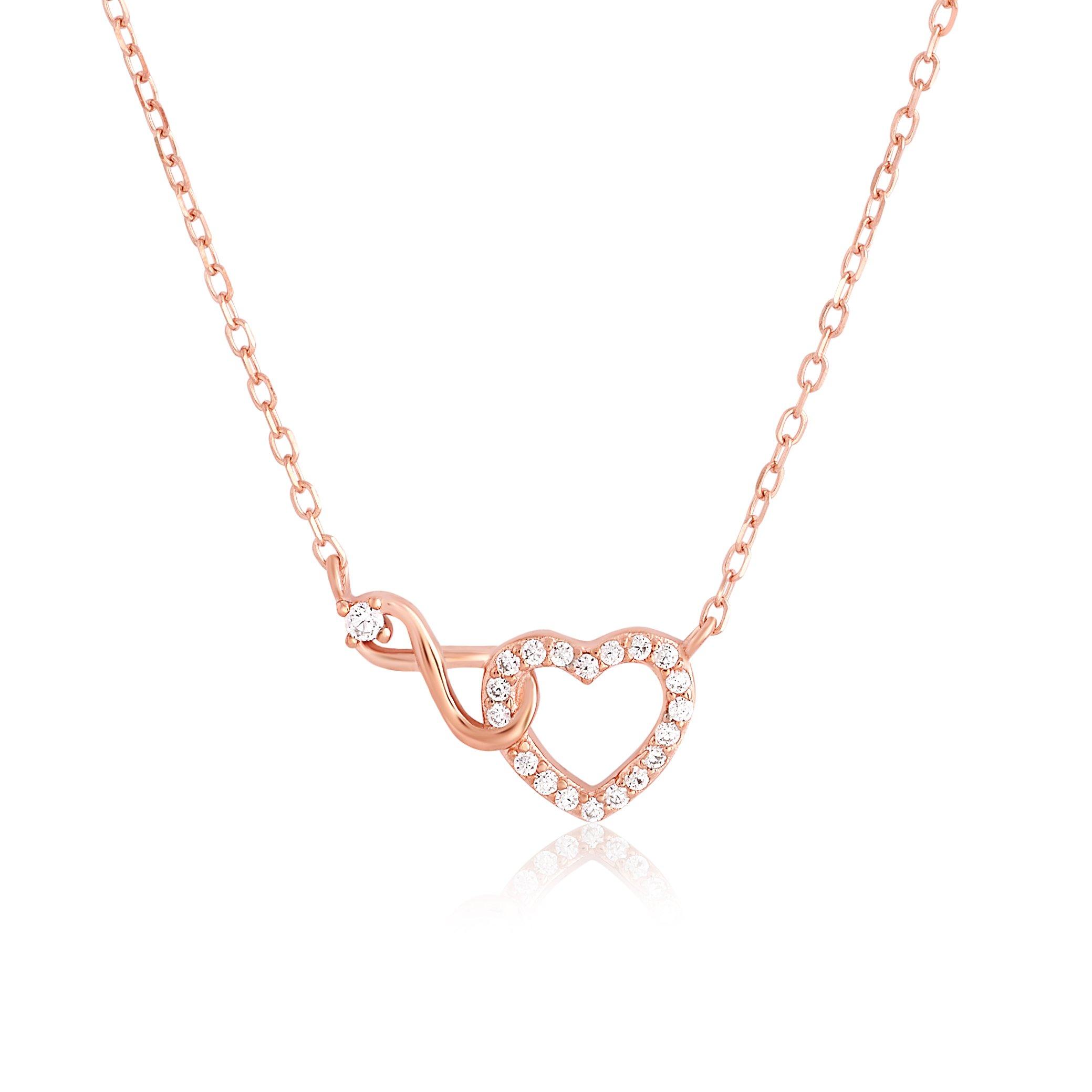 Heart Infinity Necklace (3196348) | Sterling Silver