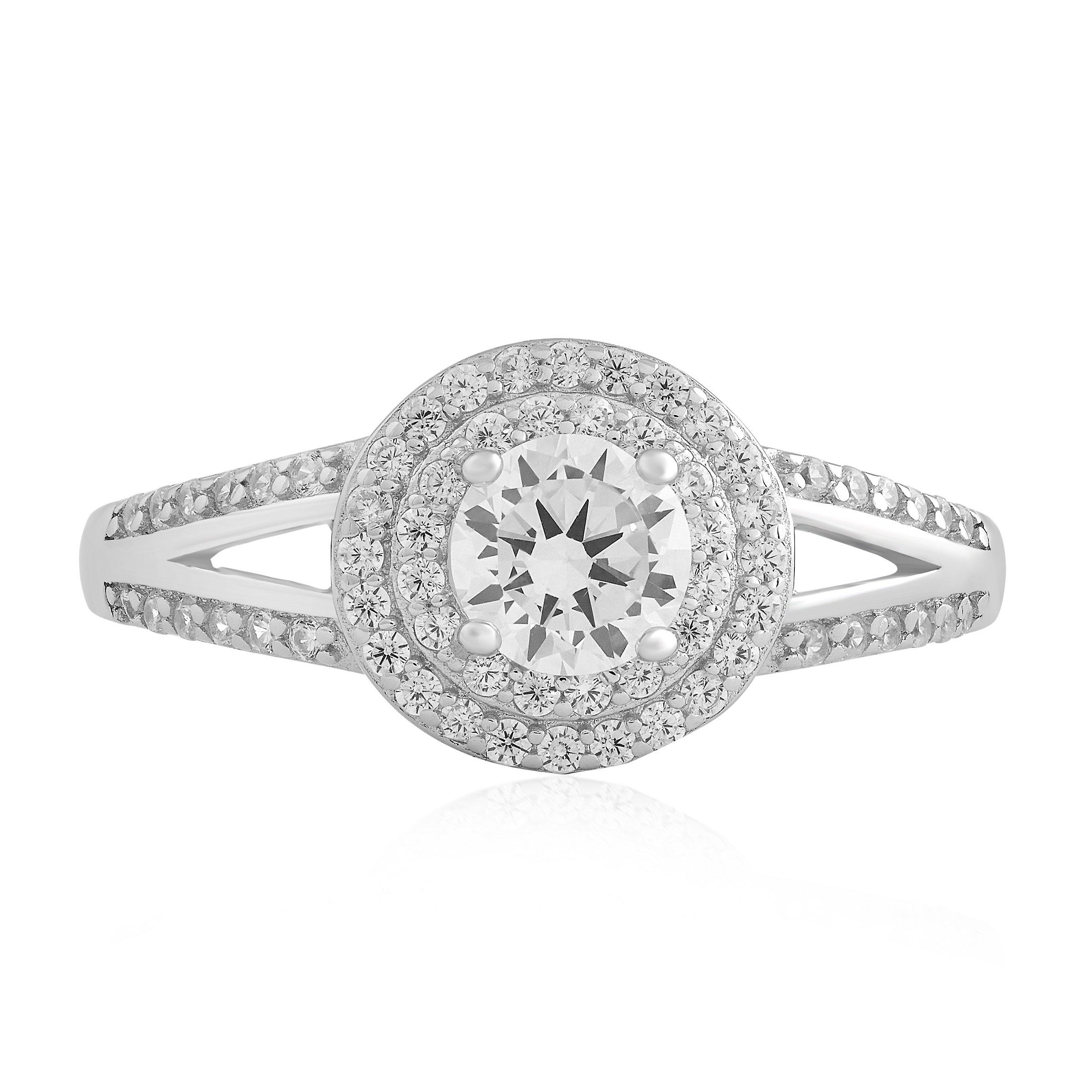 Sterling Silver Round Split shank Ring (3196361) | Sterling Silver