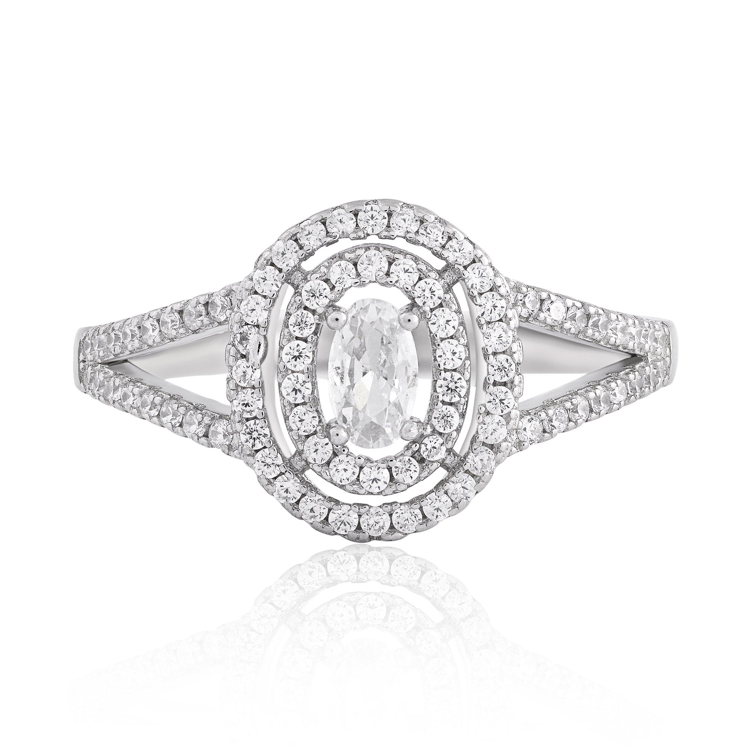 Sterling Silver Oval Ring (3196362) | Sterling Silver