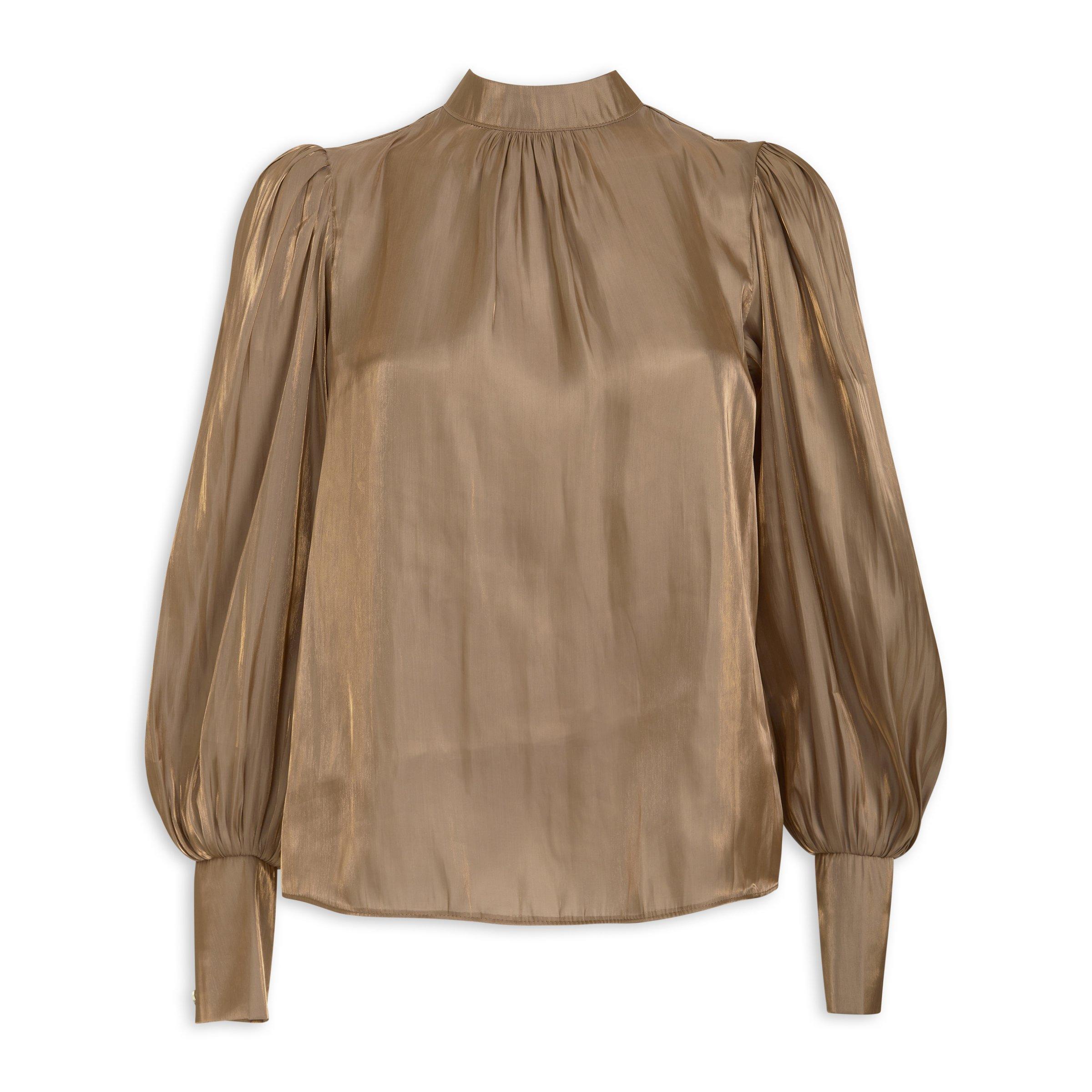 Brown Sheen Shell Top (3196561) | Truworths