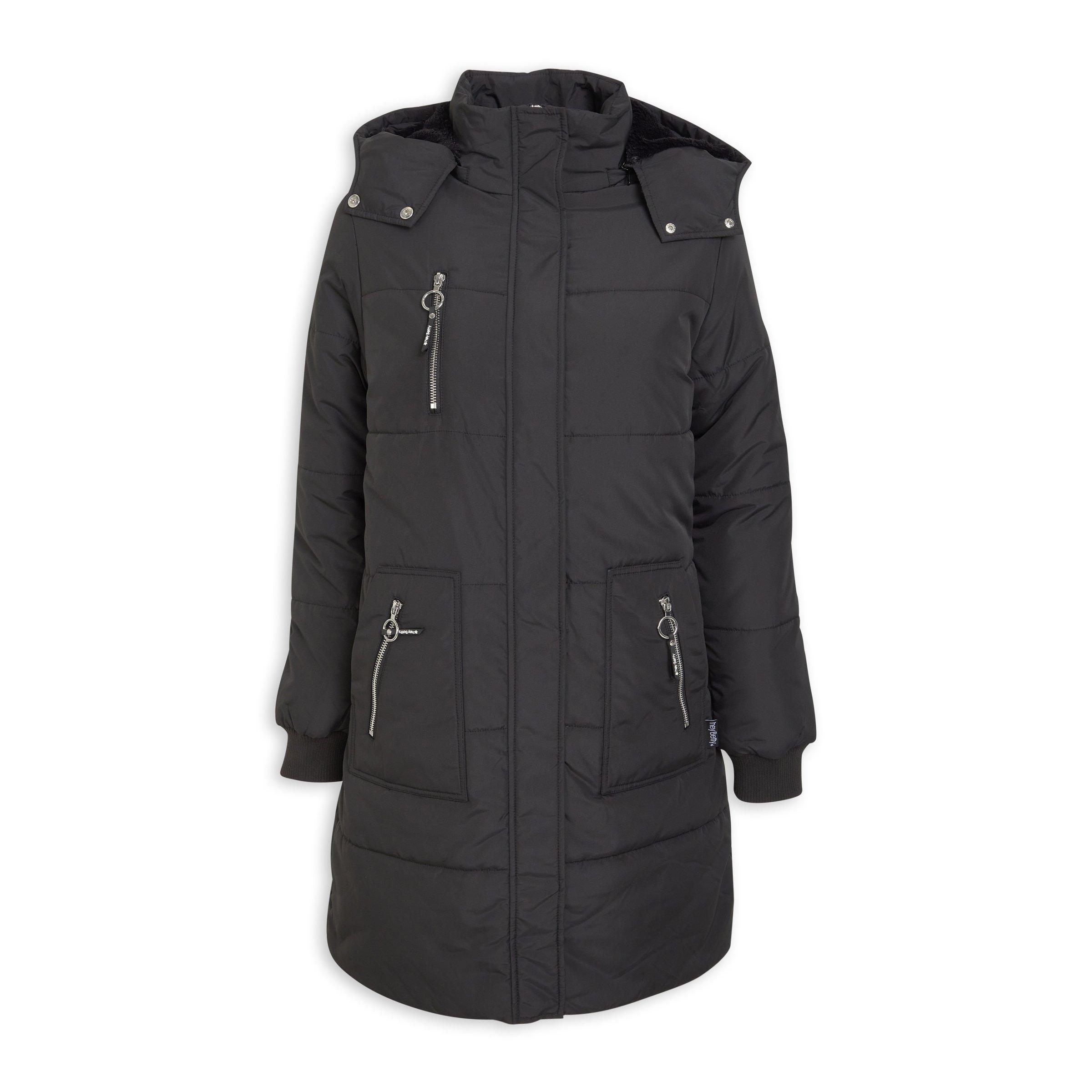 Black Puffer Utility Jacket (3196573) | Hey Betty
