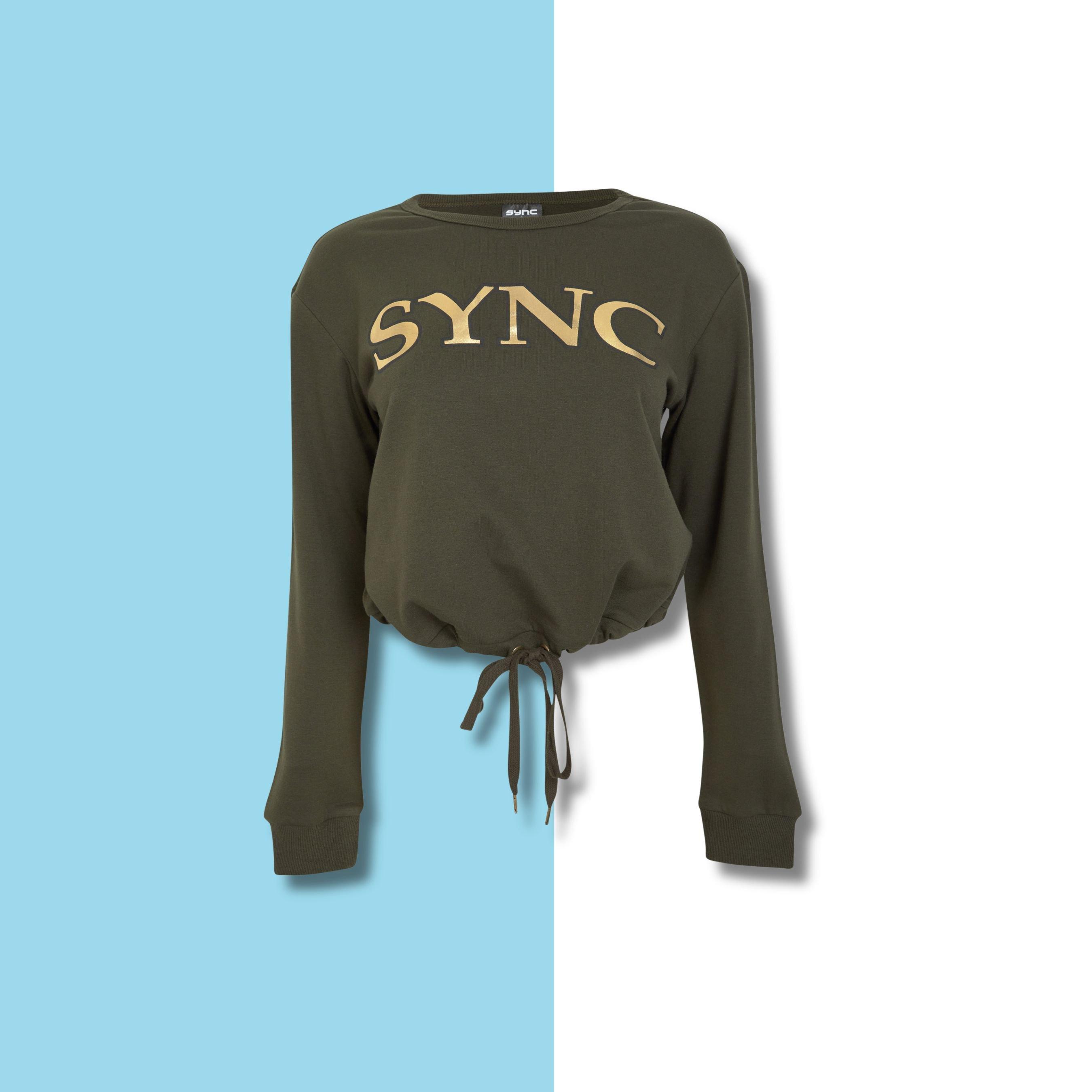 Fatigue Green Drawstring Sweatshirt (3196681) | Identity X Sync