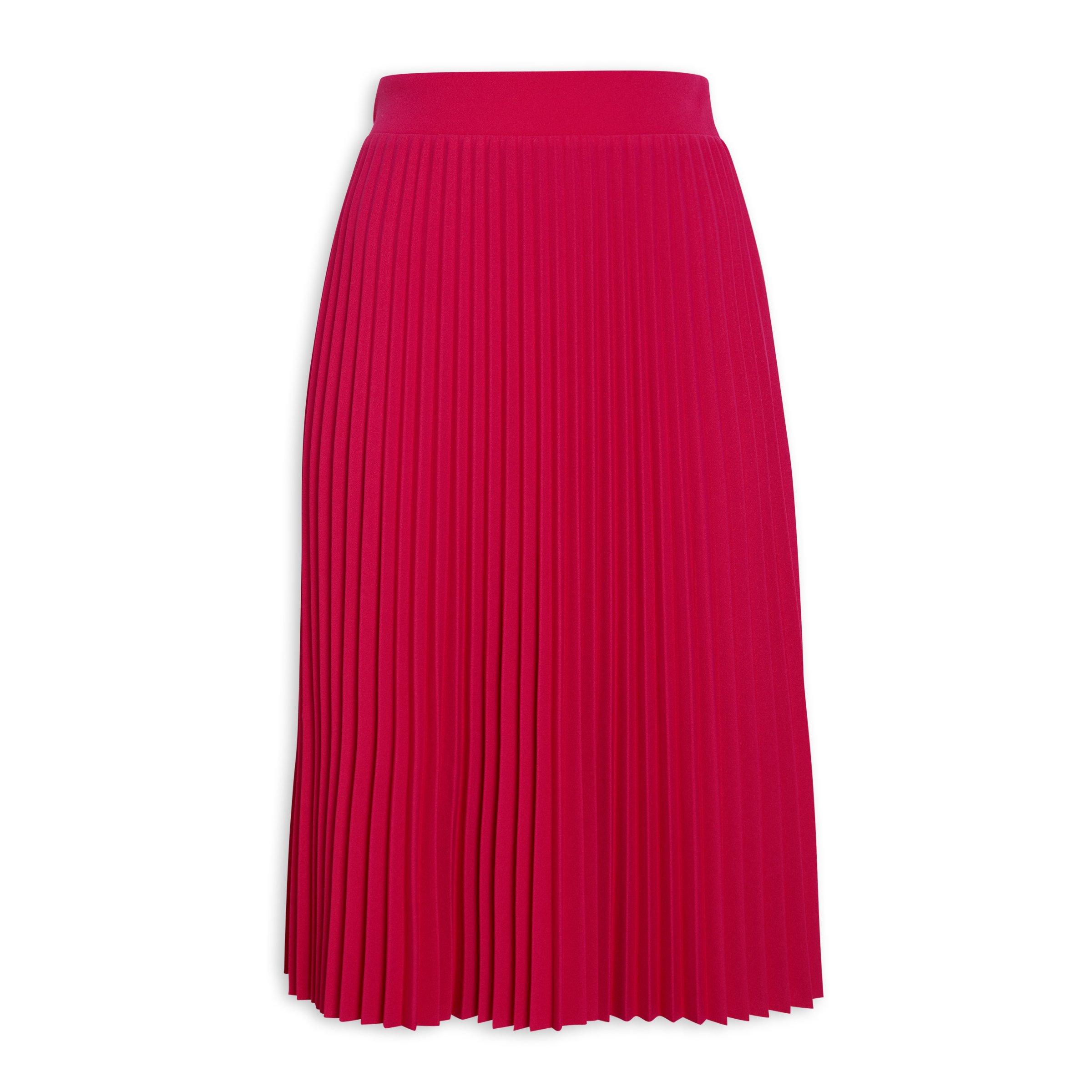 Dark Pink Pleated Skirt (3196903) | Identity