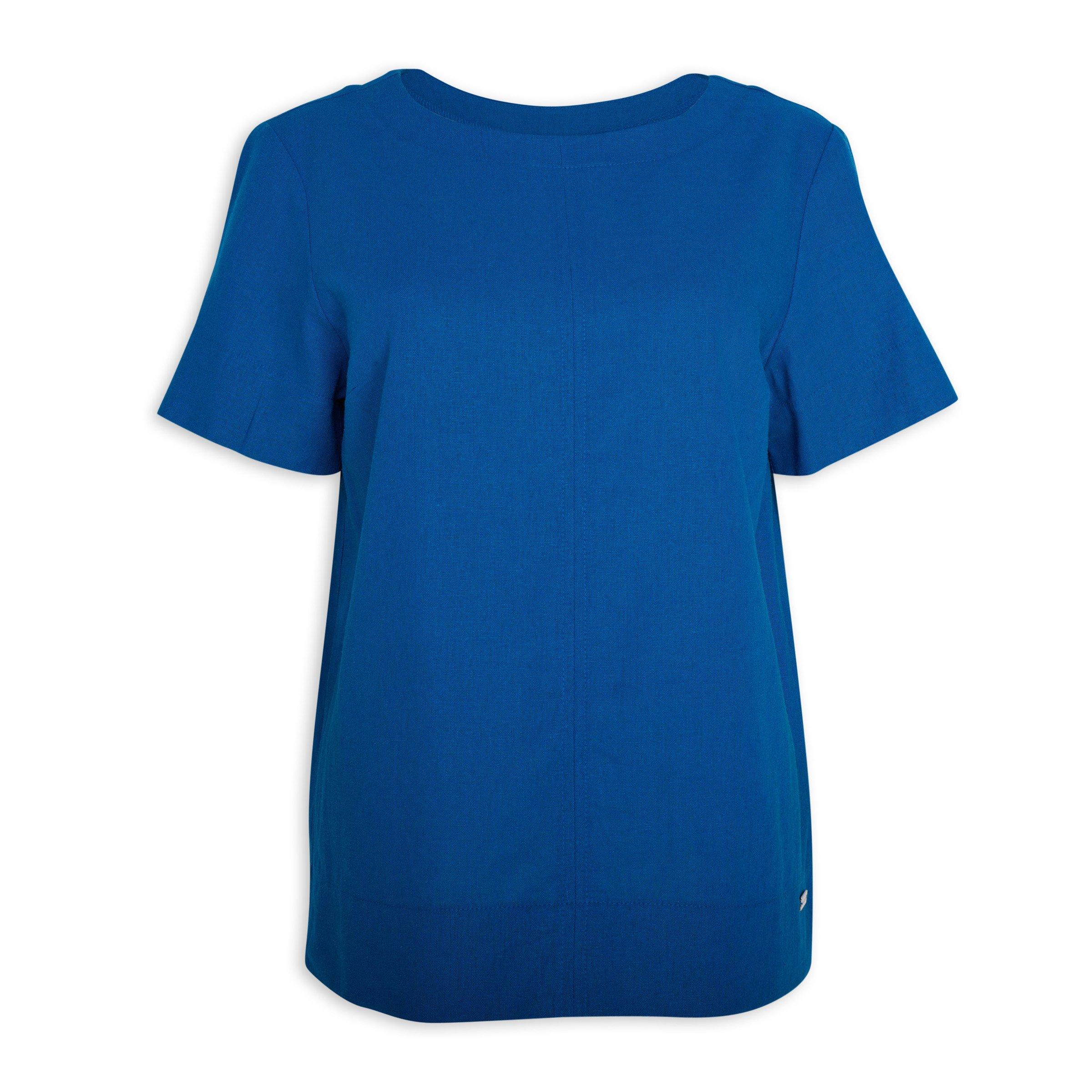 Blue Shell Top with Button Detail (3197008) | Daniel Hechter