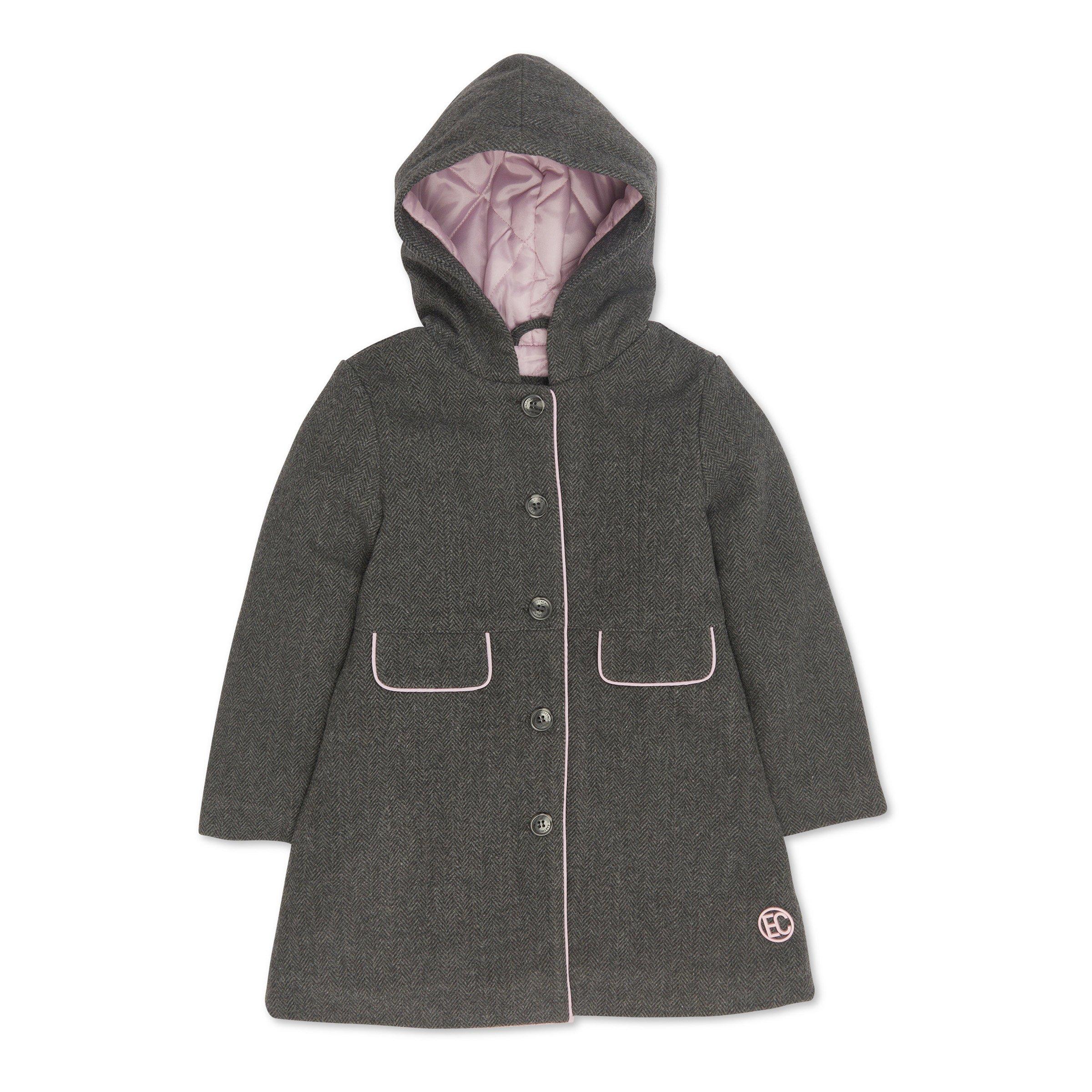 Kid Girls Grey Melton Coat (3197014) | Earthchild