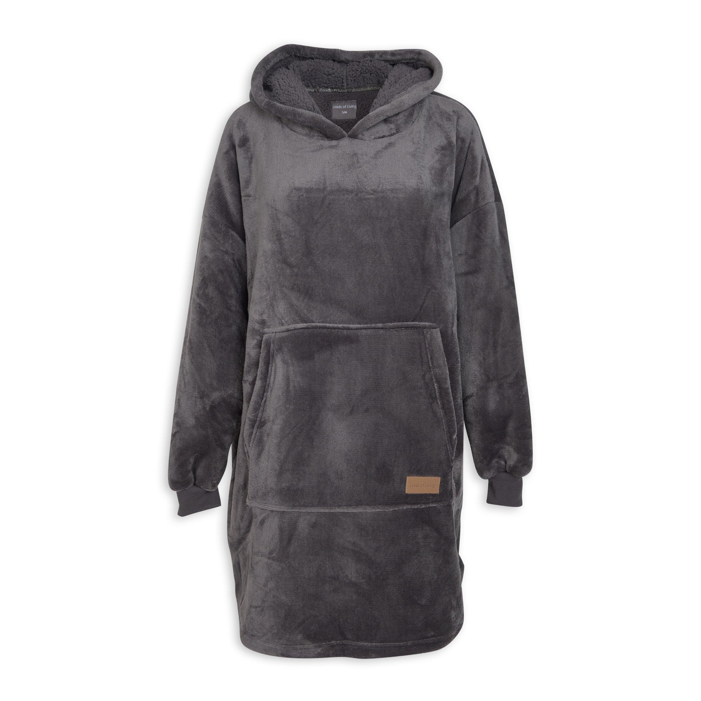 Charcoal Grey Blanket Gown (3197090) | Loads Of Living
