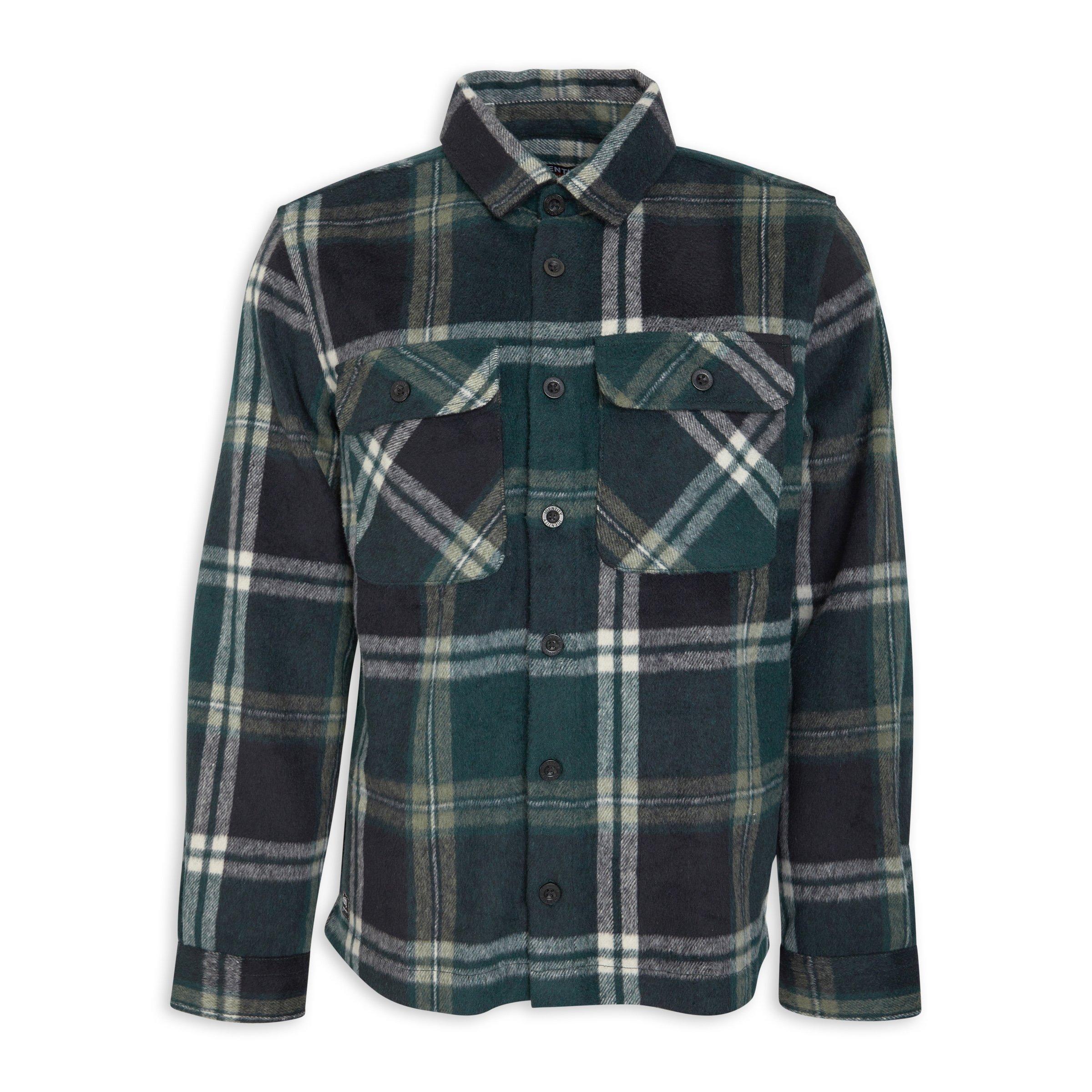 Green Check Shacket (3197365) | Identity