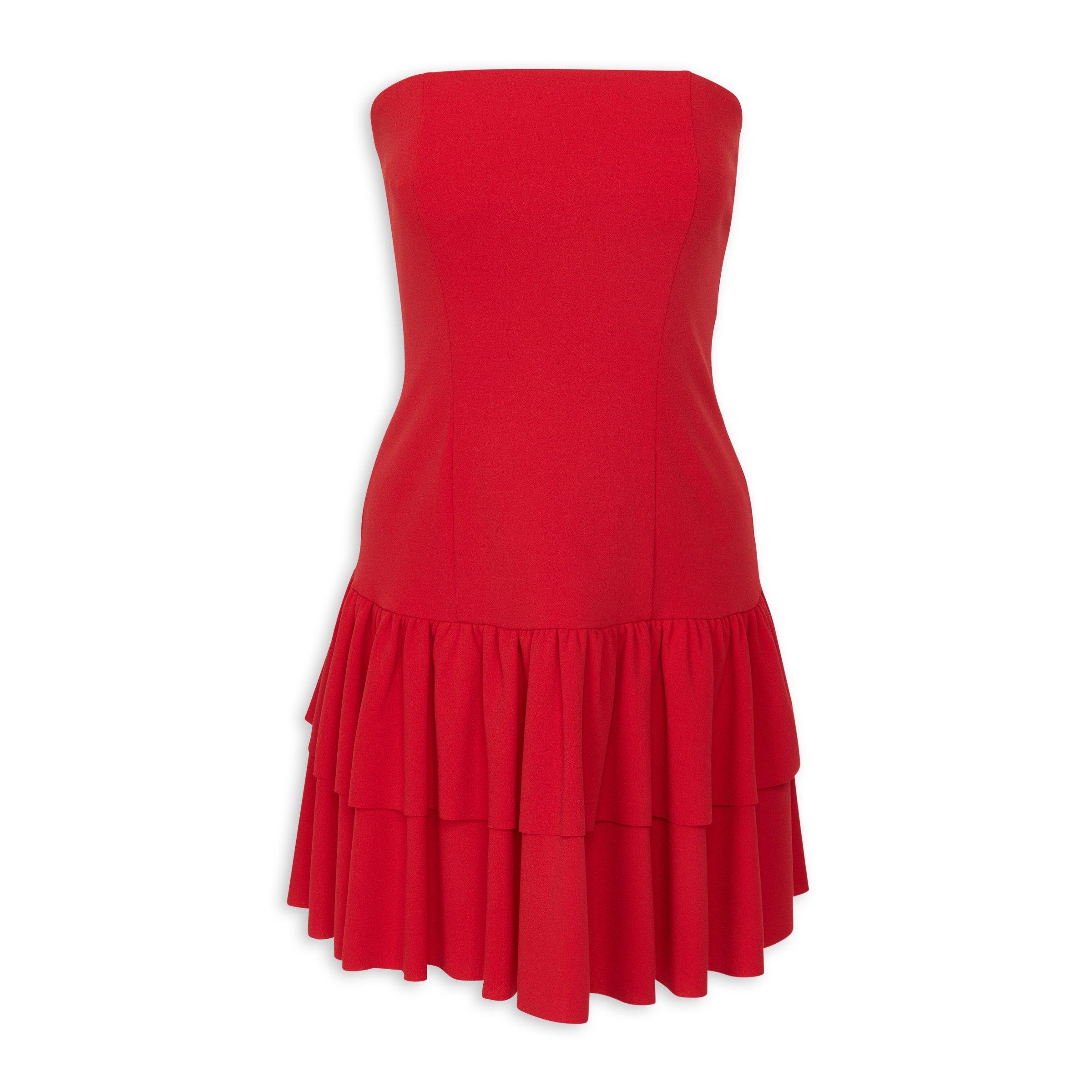 Red Tiered Ra Ra Dress (3197370) | Inwear