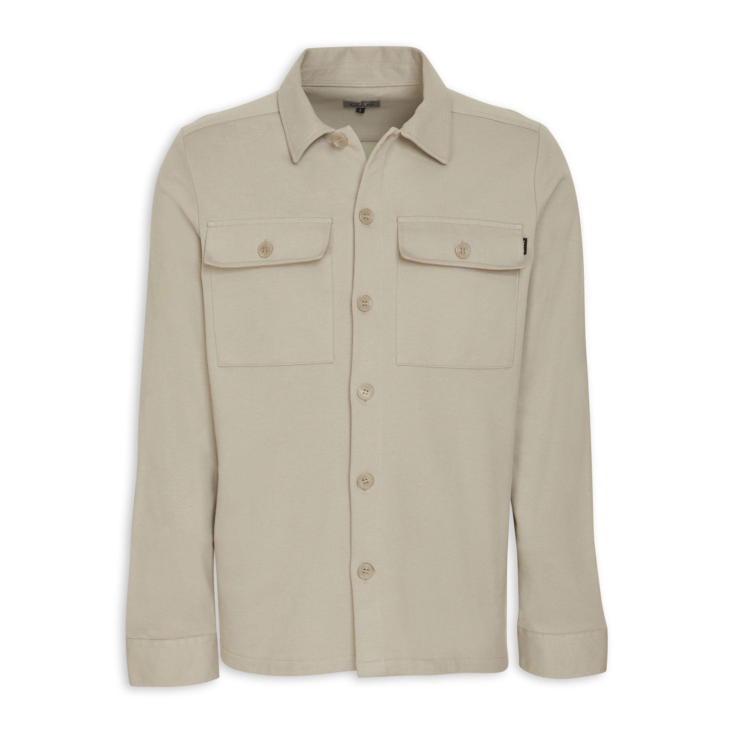 Beige Shacket (3197433) | Truworths Man
