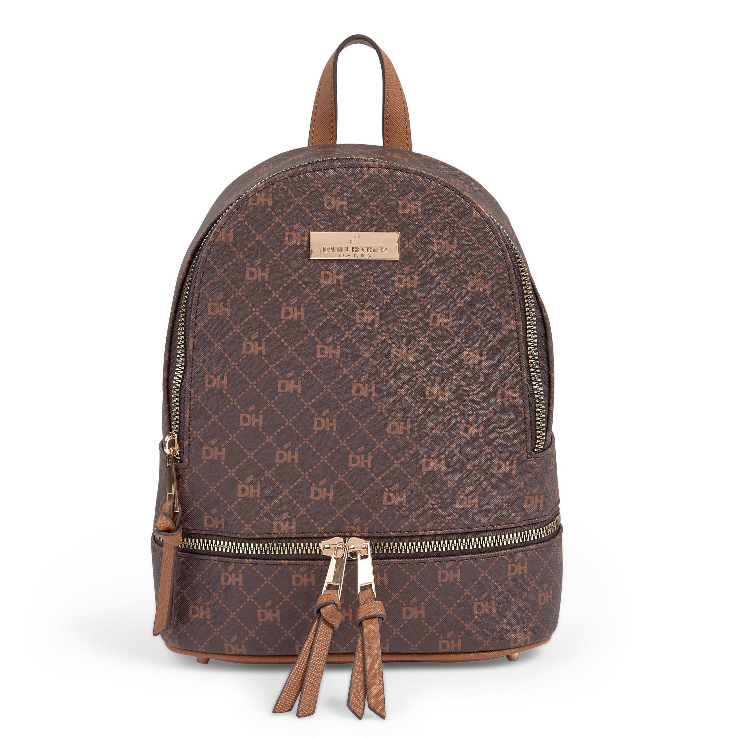 Brown Logo Print Backpack (3197848) | Daniel Hechter