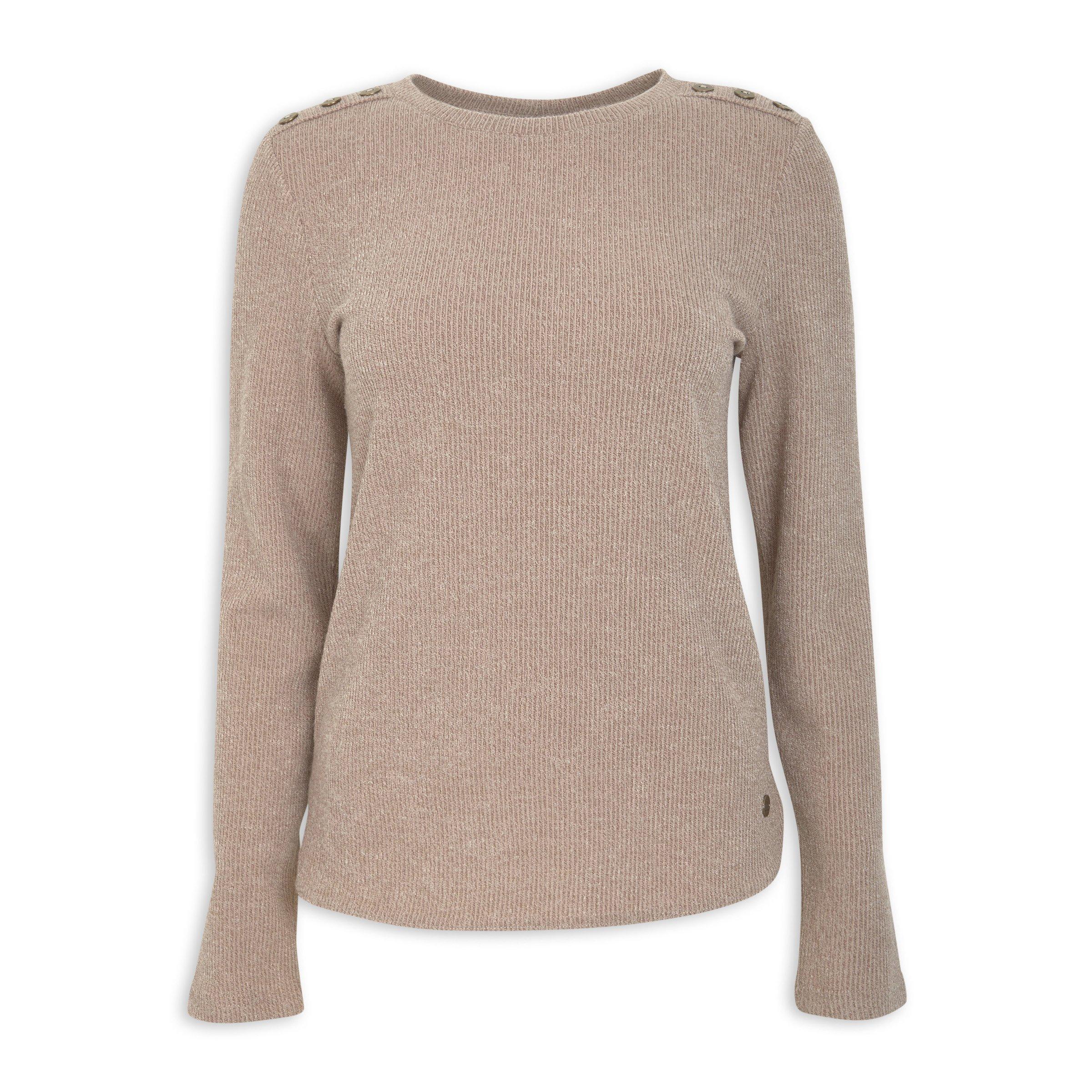 Beige Long Sleeve Knit Top (3197868) | OUTBACK RED