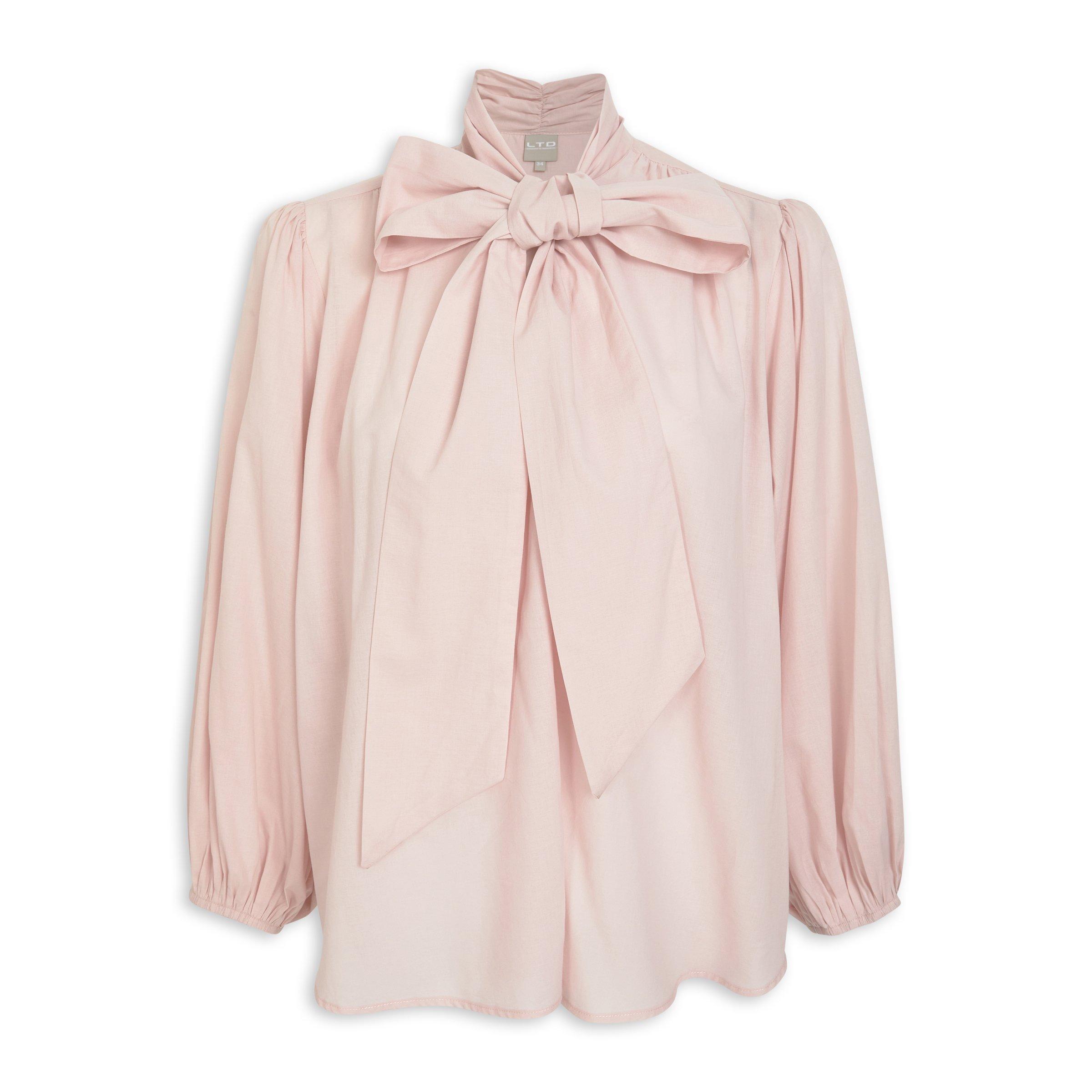Pink Blouse with Bow (3197977) | LTD Woman
