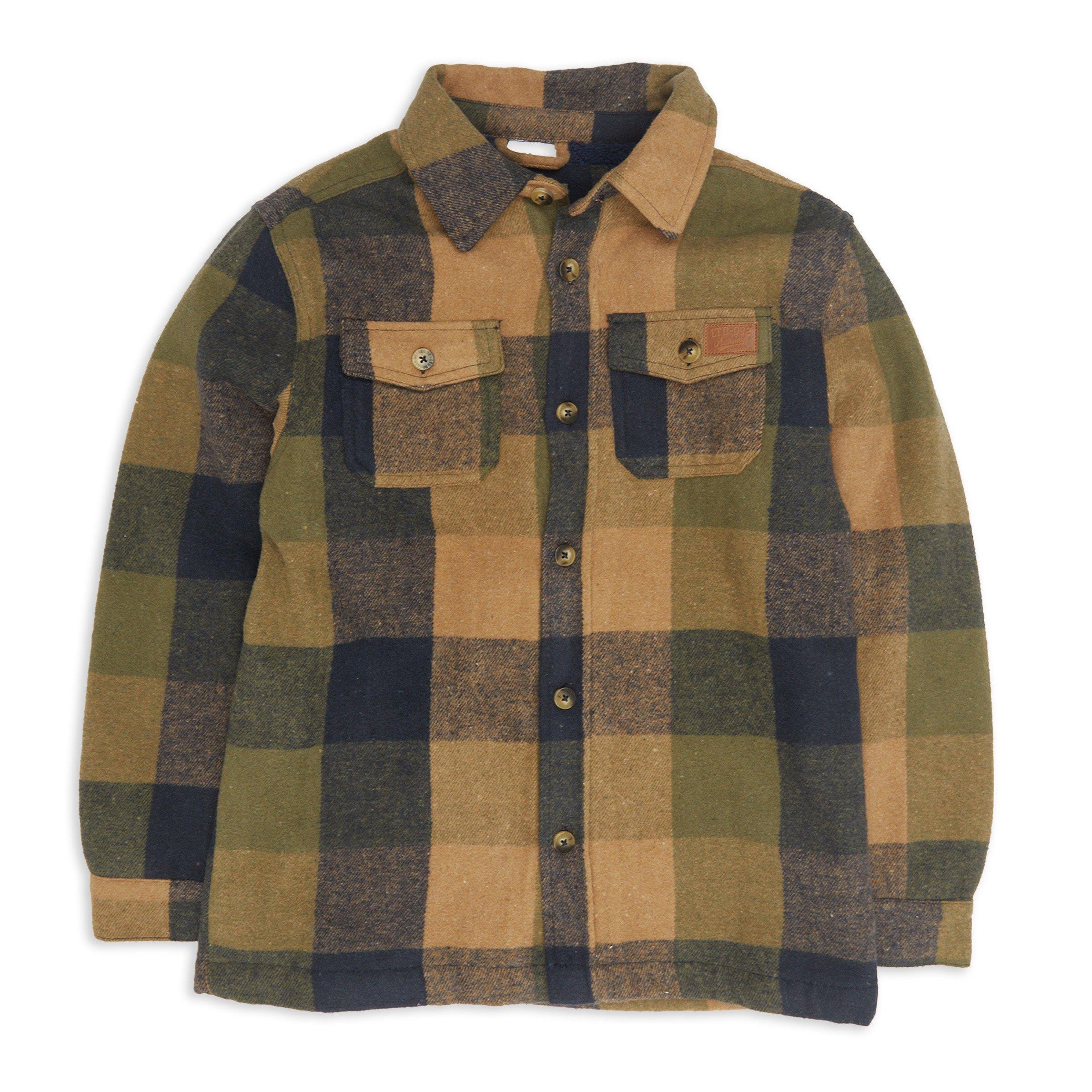 Boys Navy Check Shacket (3198037) | LTD Kids