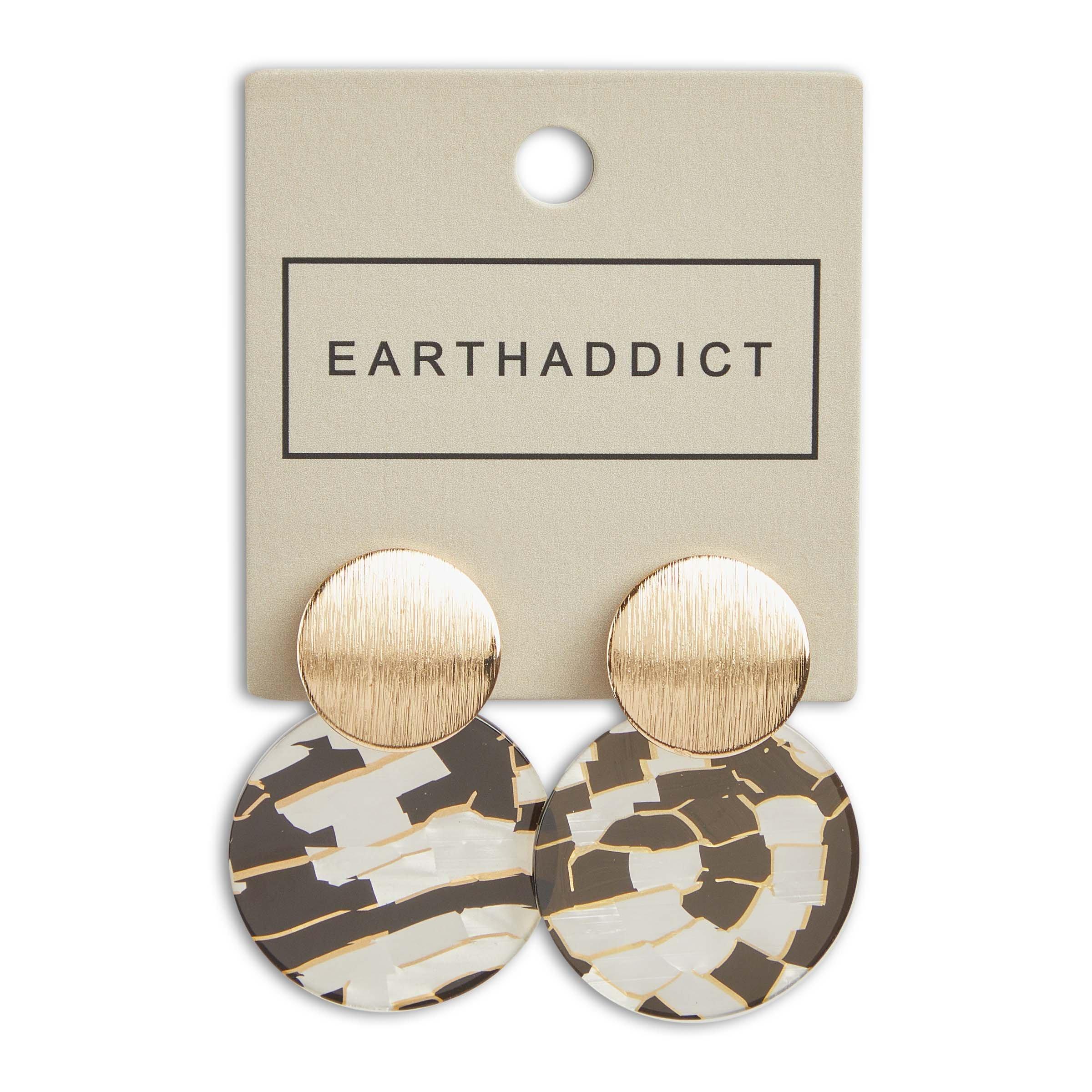 Black and Gold Statement Earrings (3198228) | Earthaddict