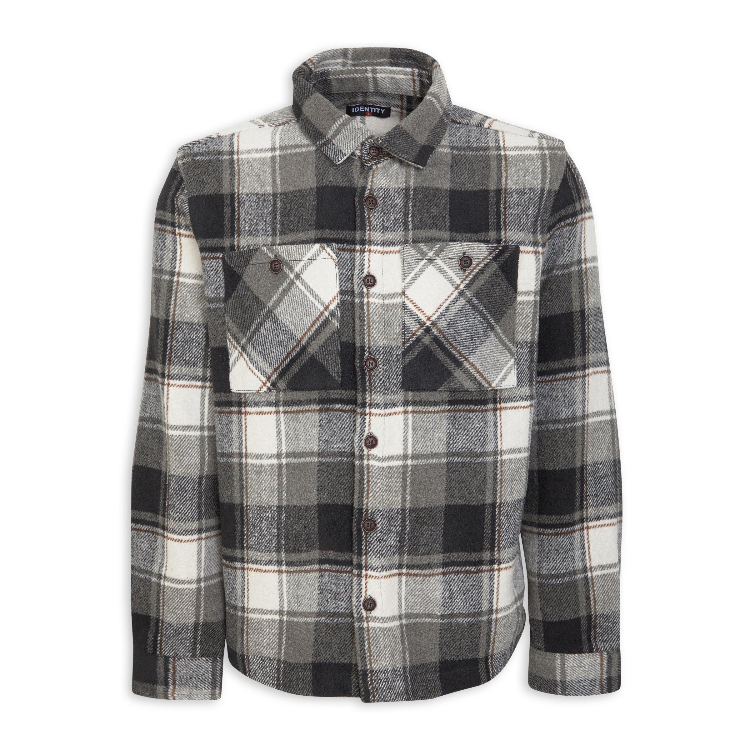 Black Check Shacket (3198262) | Identity