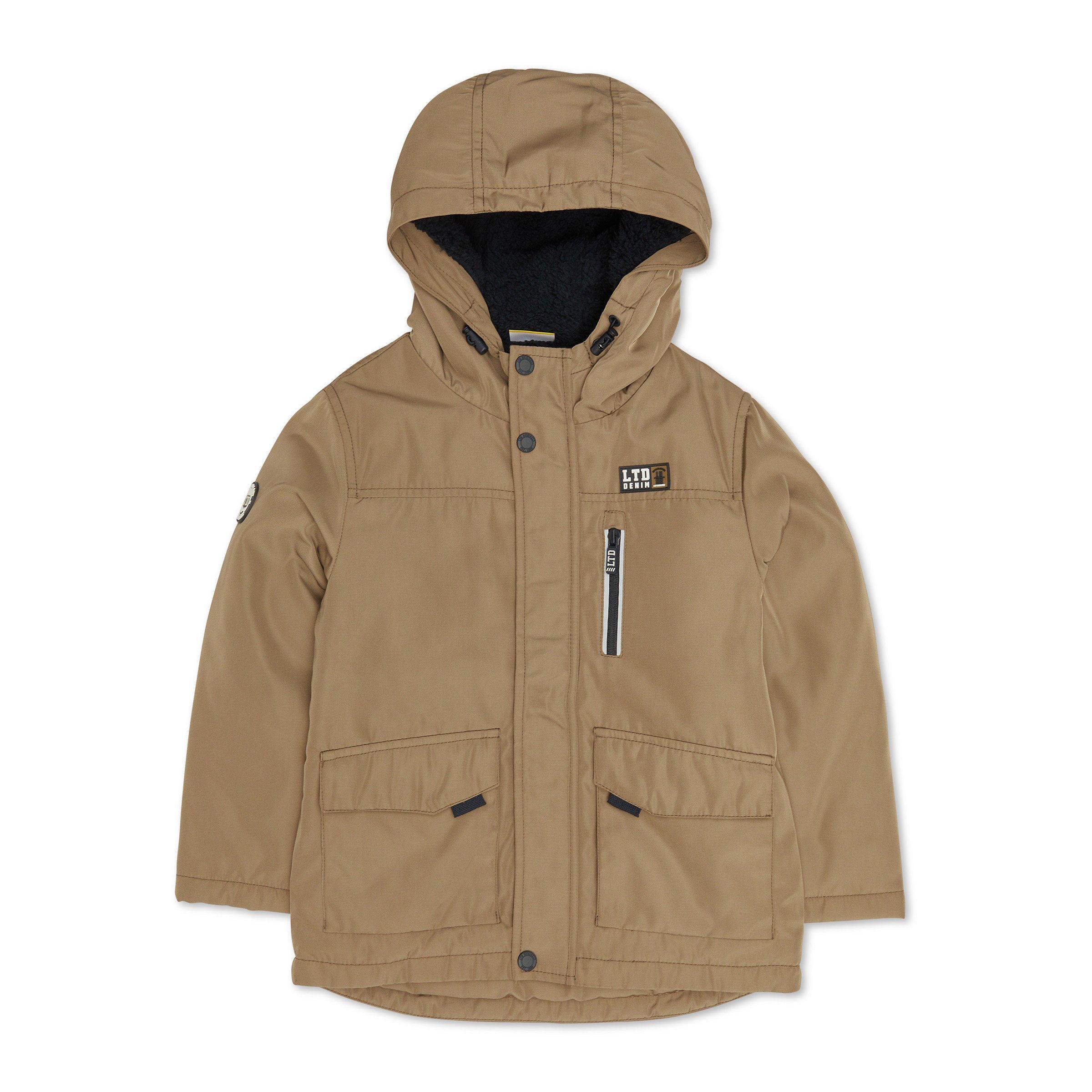 Kid Boys Brown Parka Jacket (3198270) | LTD Kids