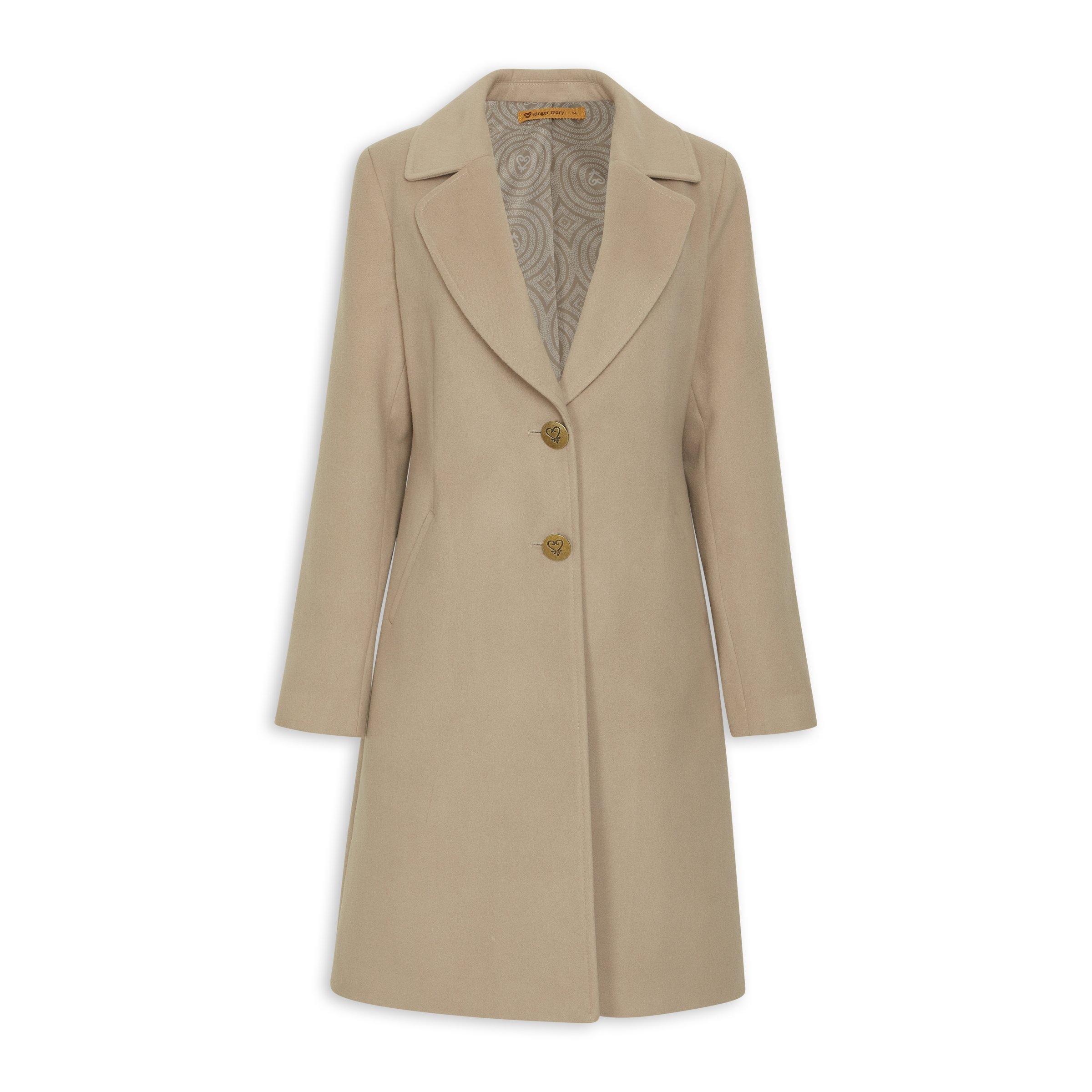 Beige Coat with Besom Pockets (3198272) | Ginger Mary