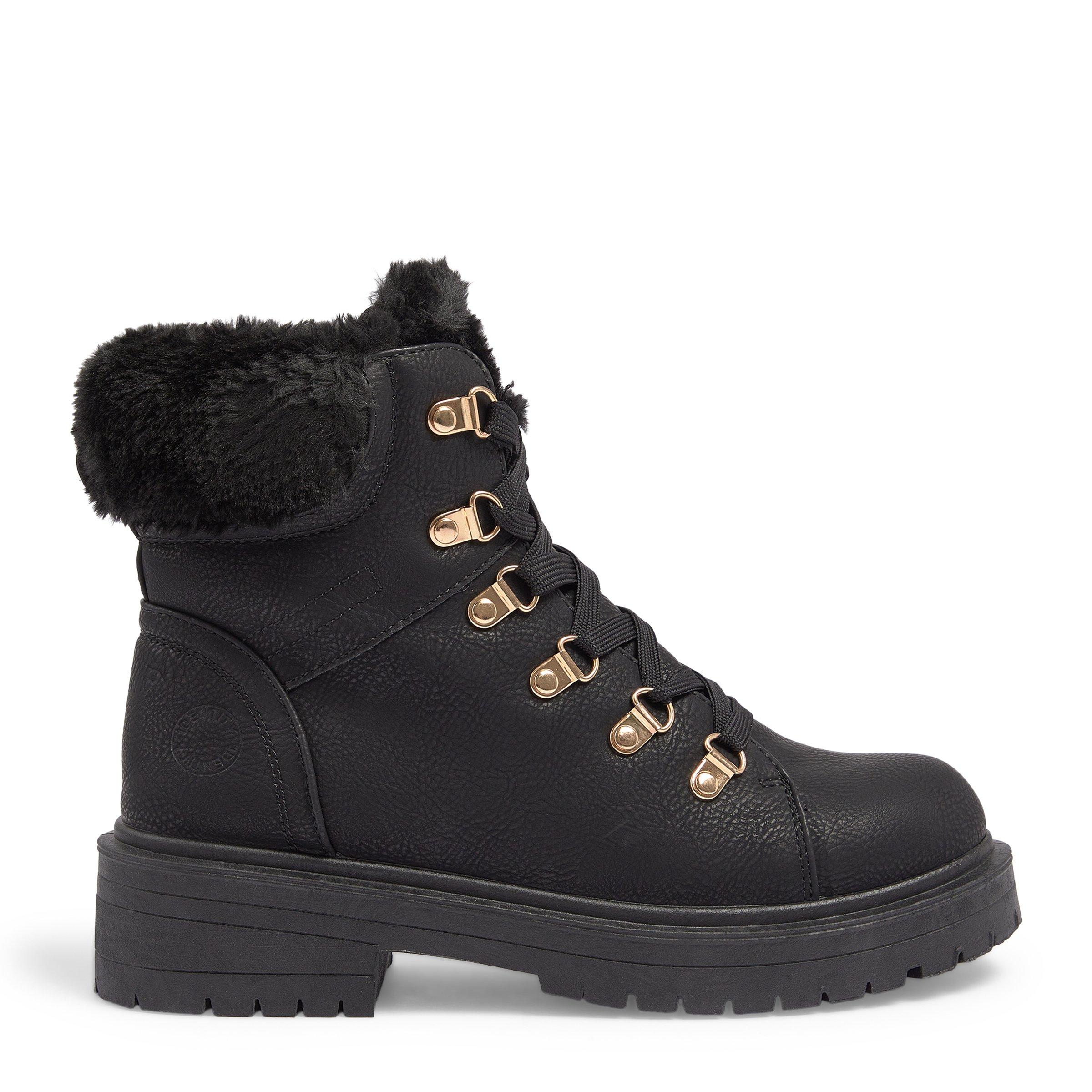 Black Lace-up Boots (3198569) | Identity