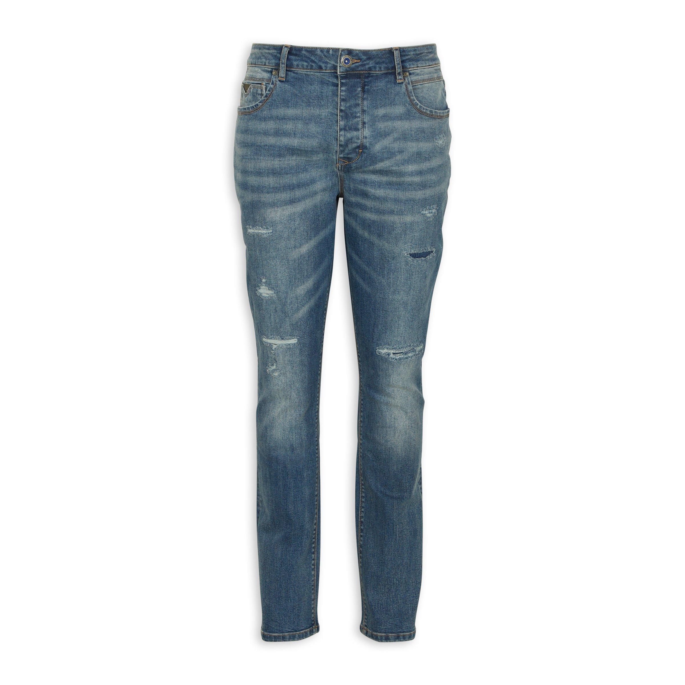 Indigo Straight Leg Jeans (3198588) | UZZI